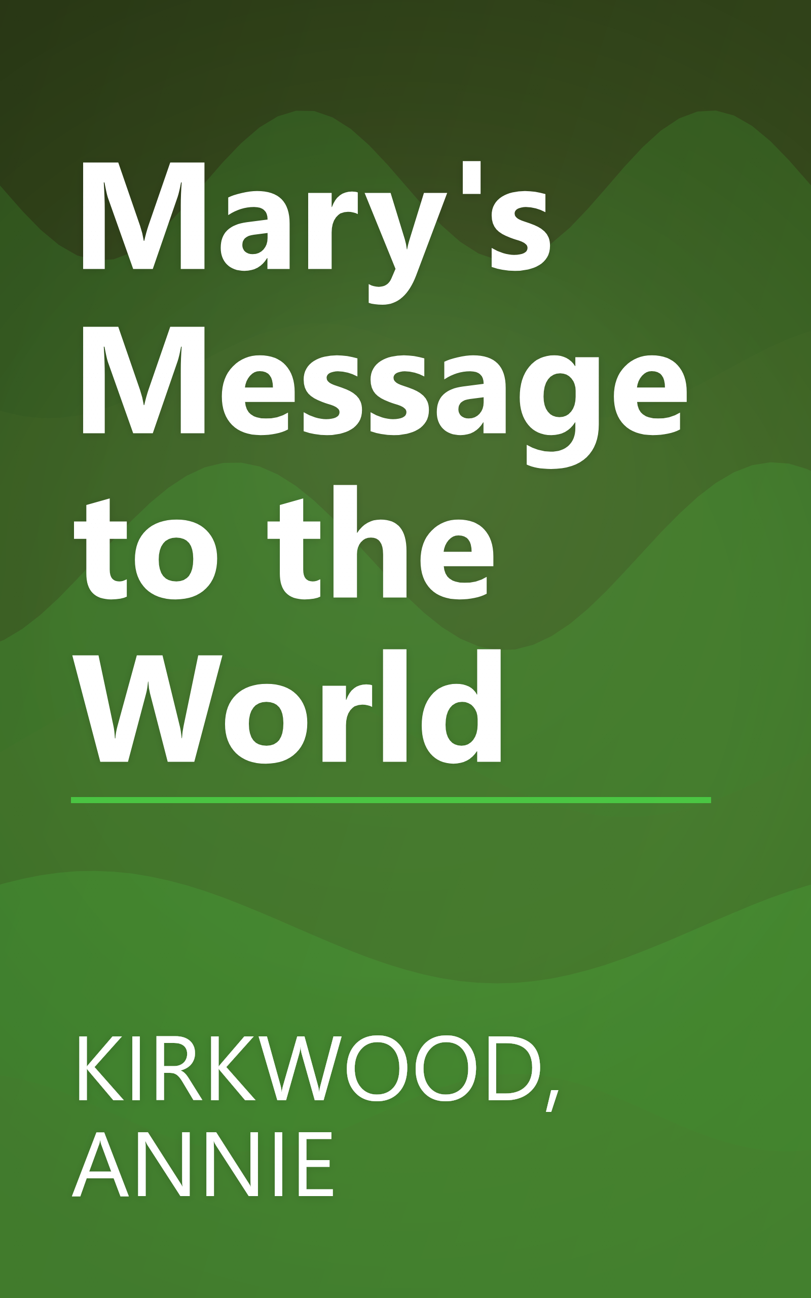 Mary's Message to the World book cover