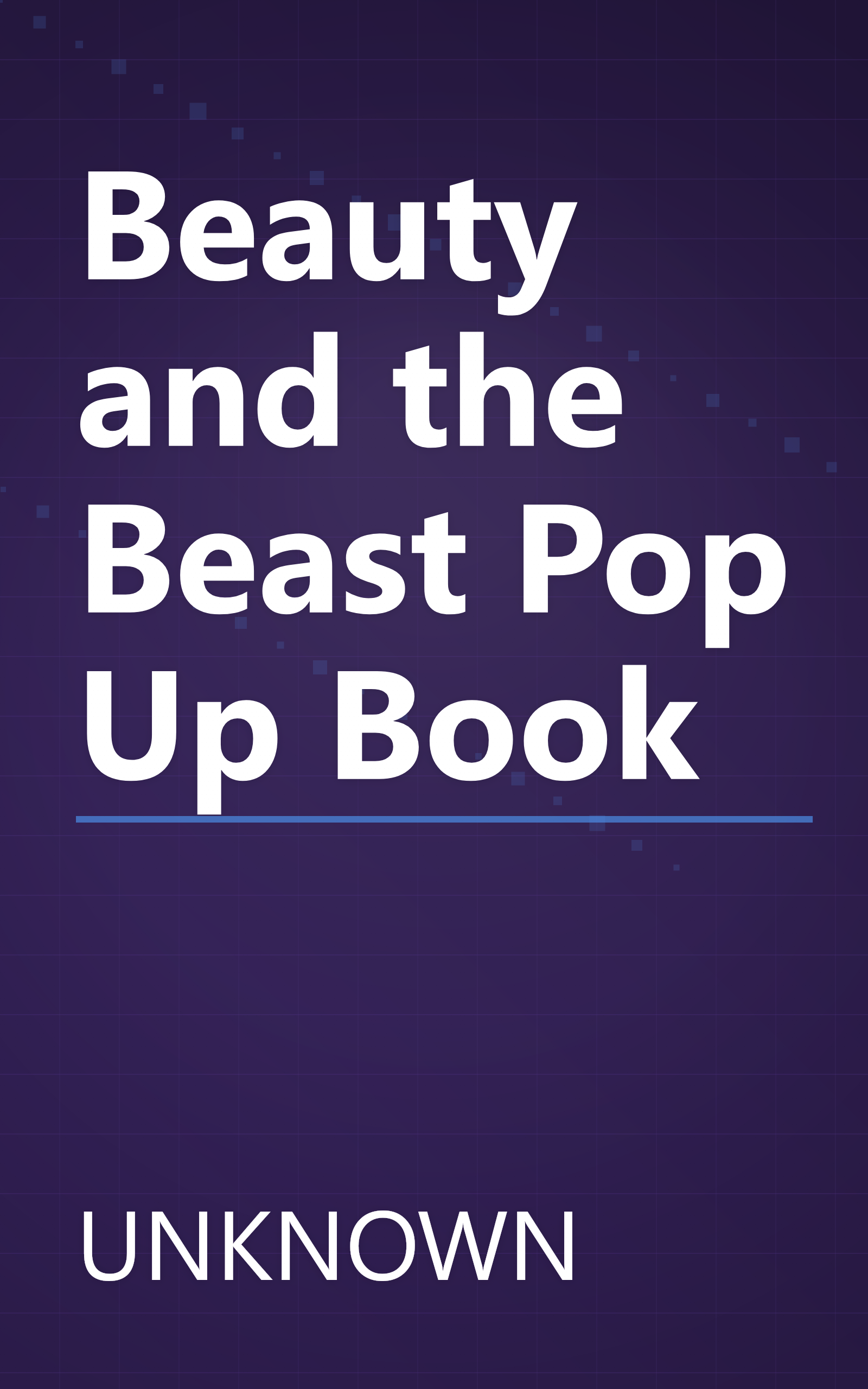 Beauty and the Beast Pop Up Book book cover