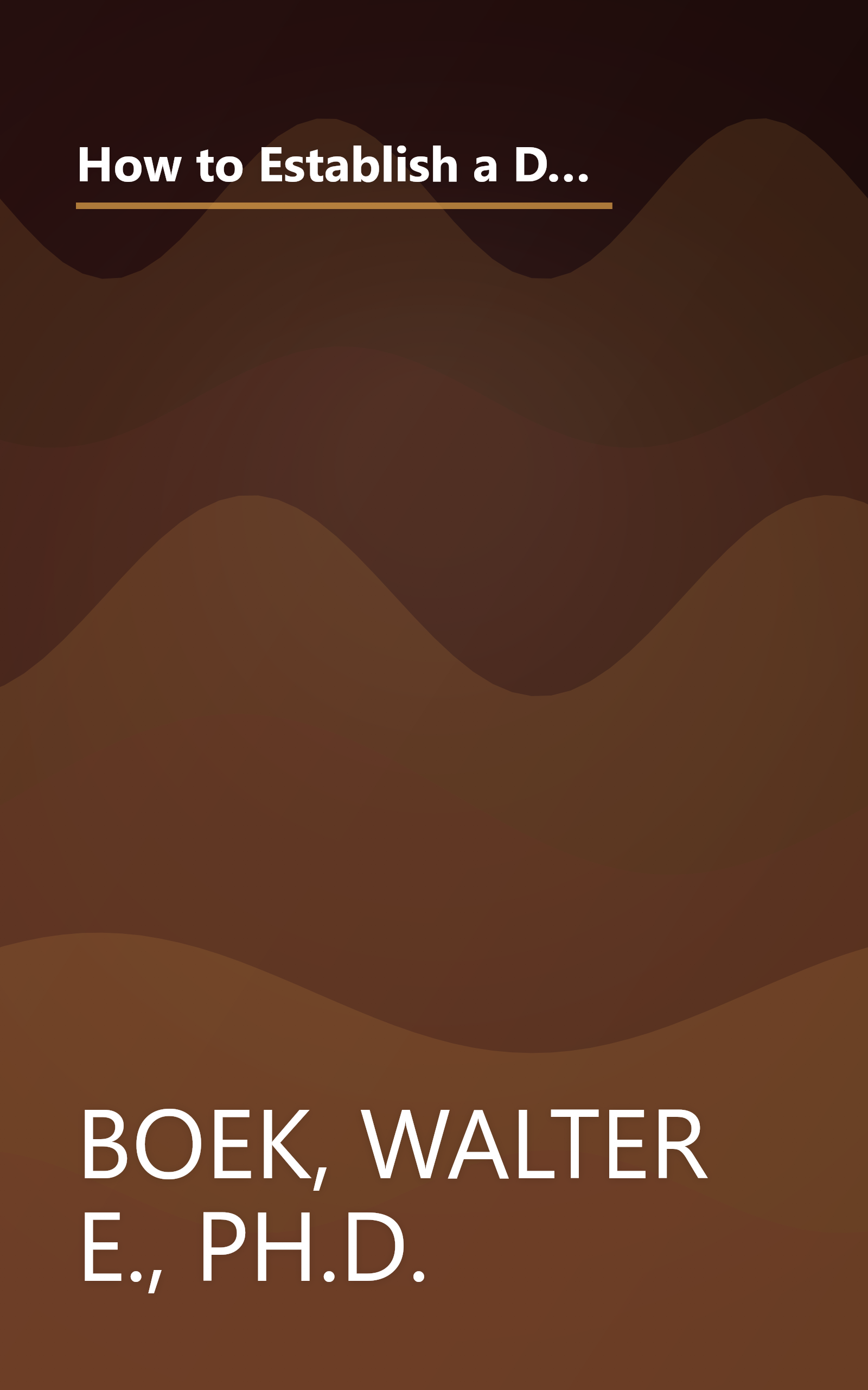 How to Establish a Democracy or Improve the One You Now Have: A Practical Guide for Developing Essential Government and Business Structures and Pers book cover