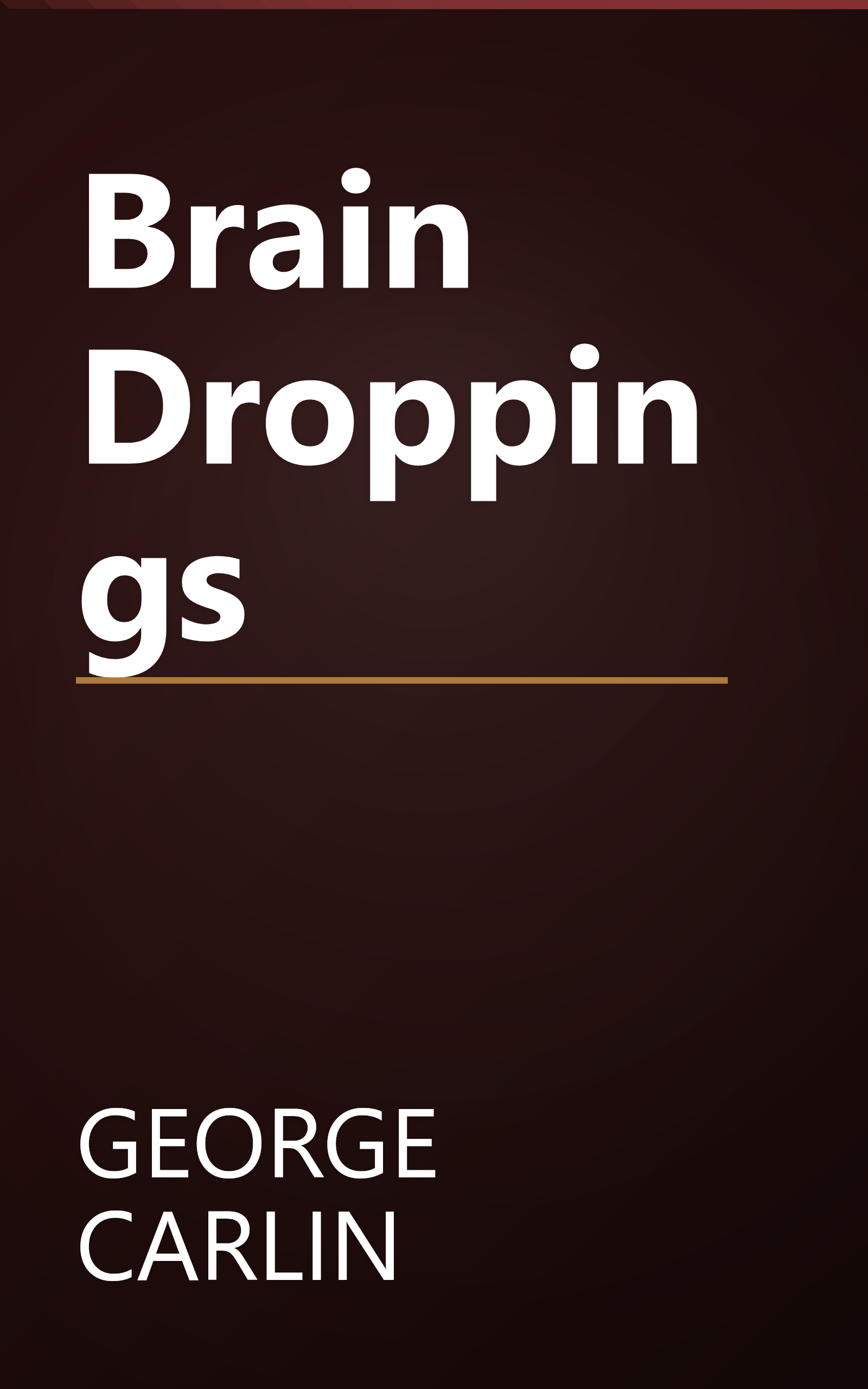 Brain Droppings book cover