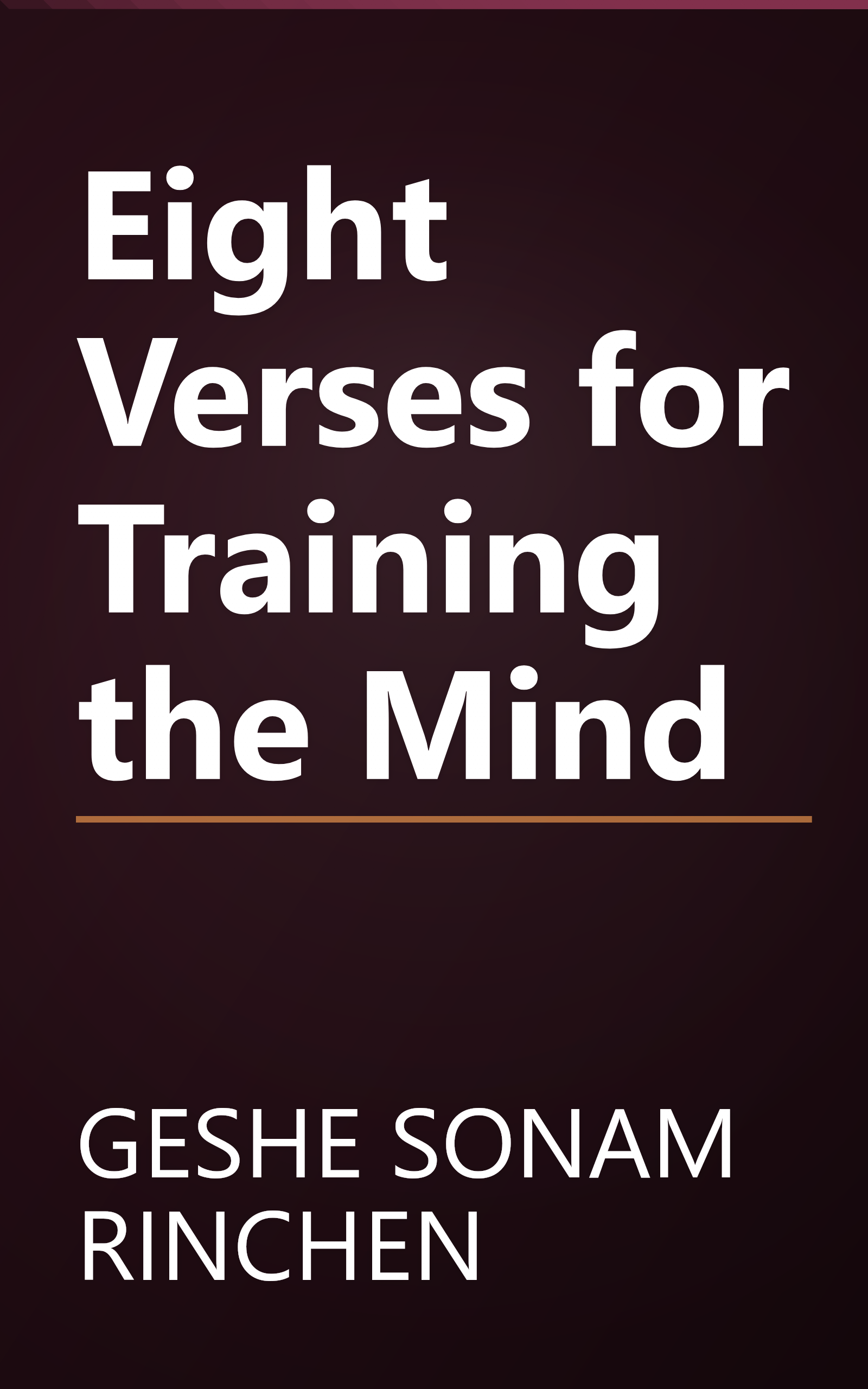 Eight Verses for Training the Mind book cover