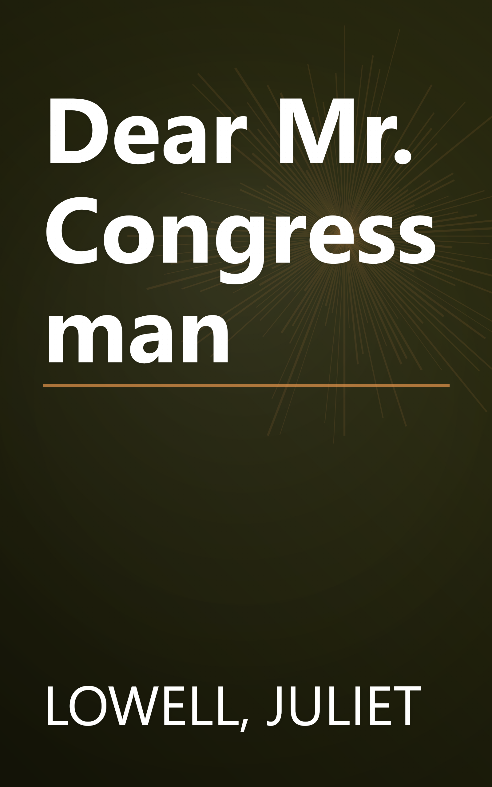 Dear Mr. Congressman book cover