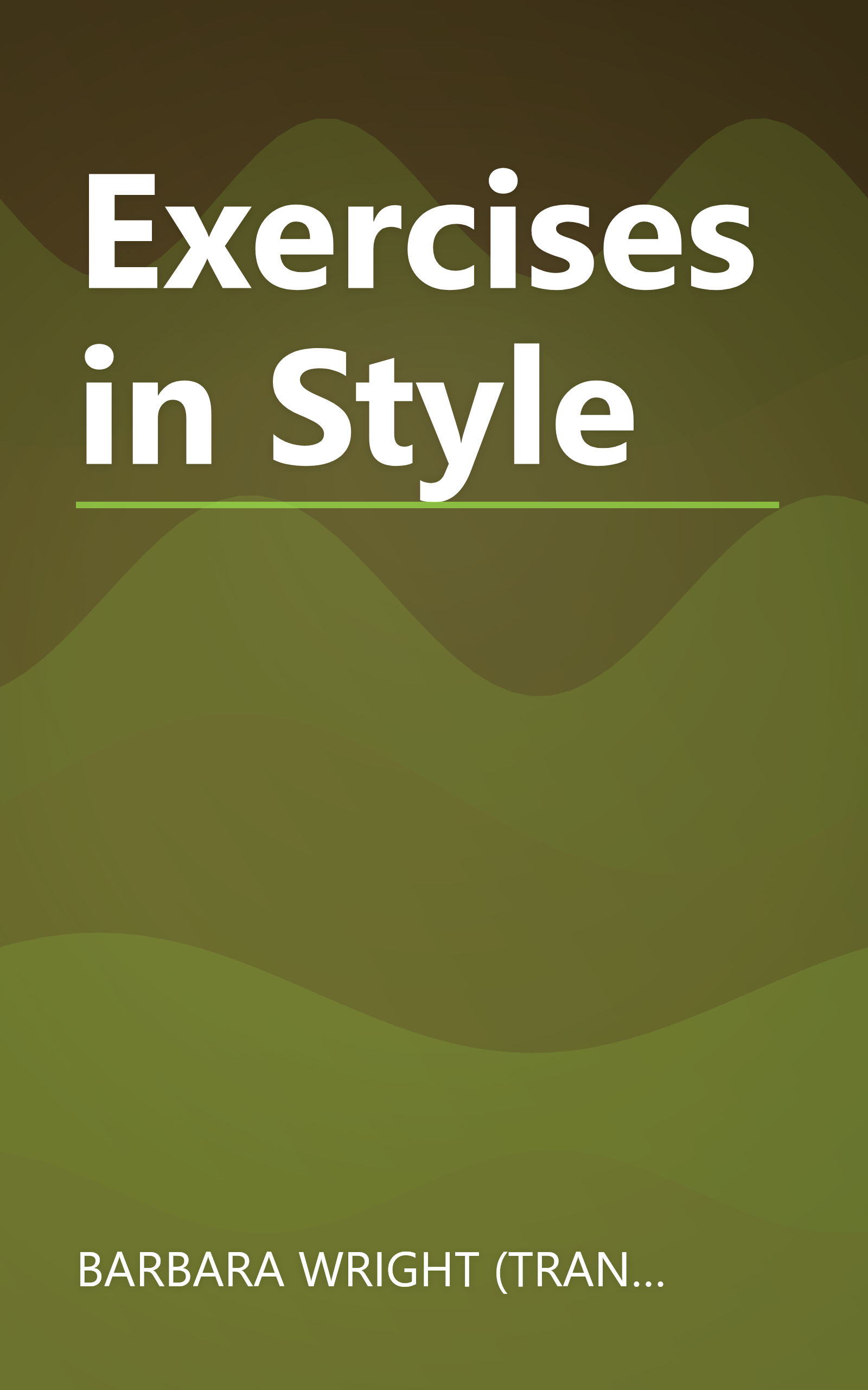Exercises in Style book cover