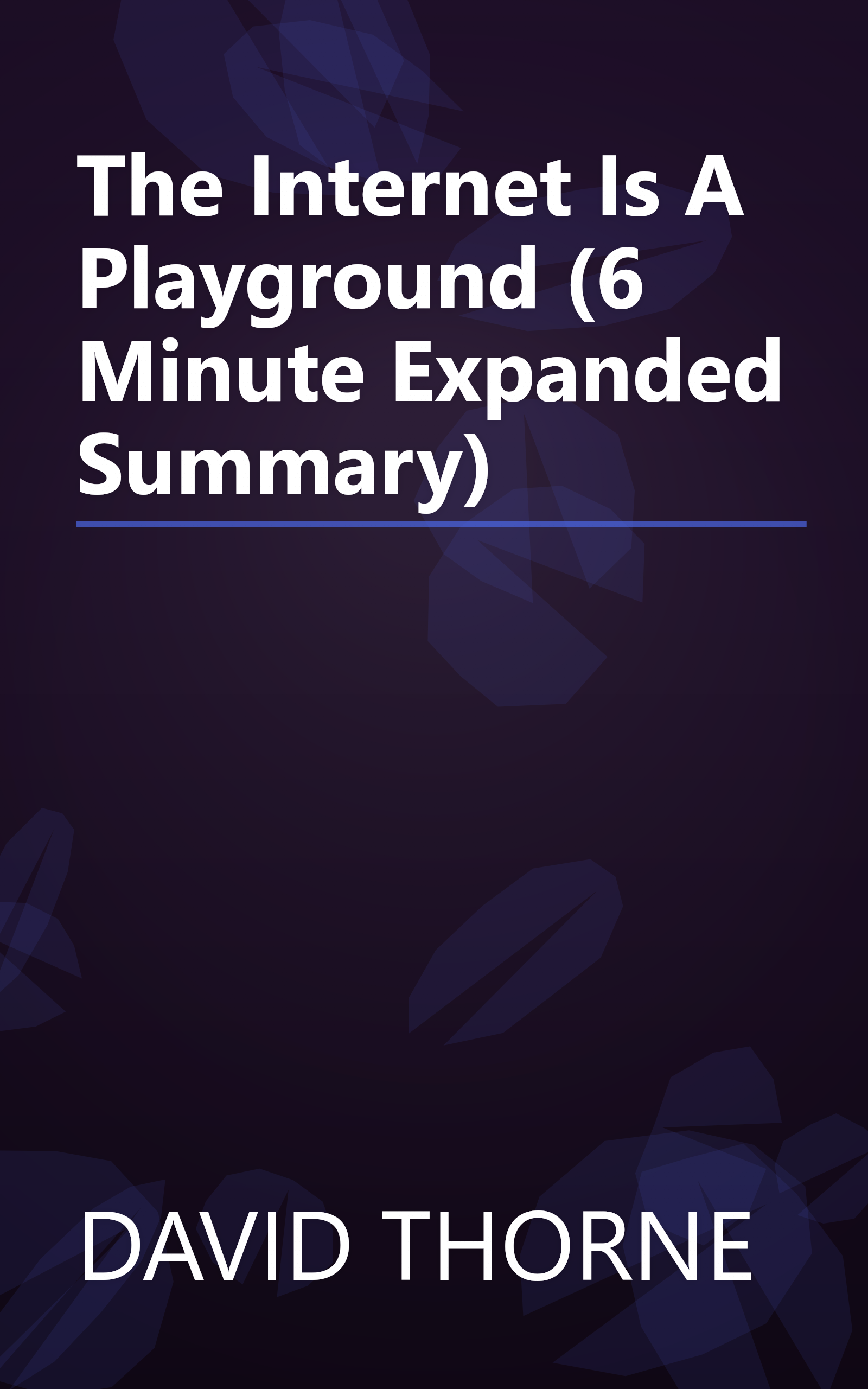 The Internet Is A Playground (6 Minute   Expanded Summary) book cover