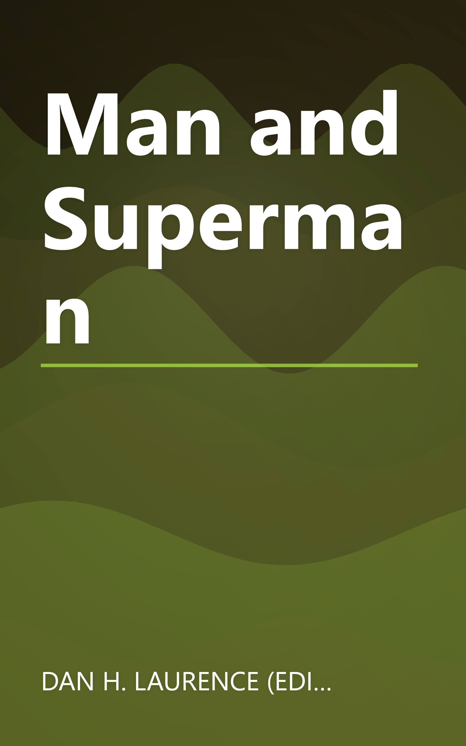 Man and Superman book cover