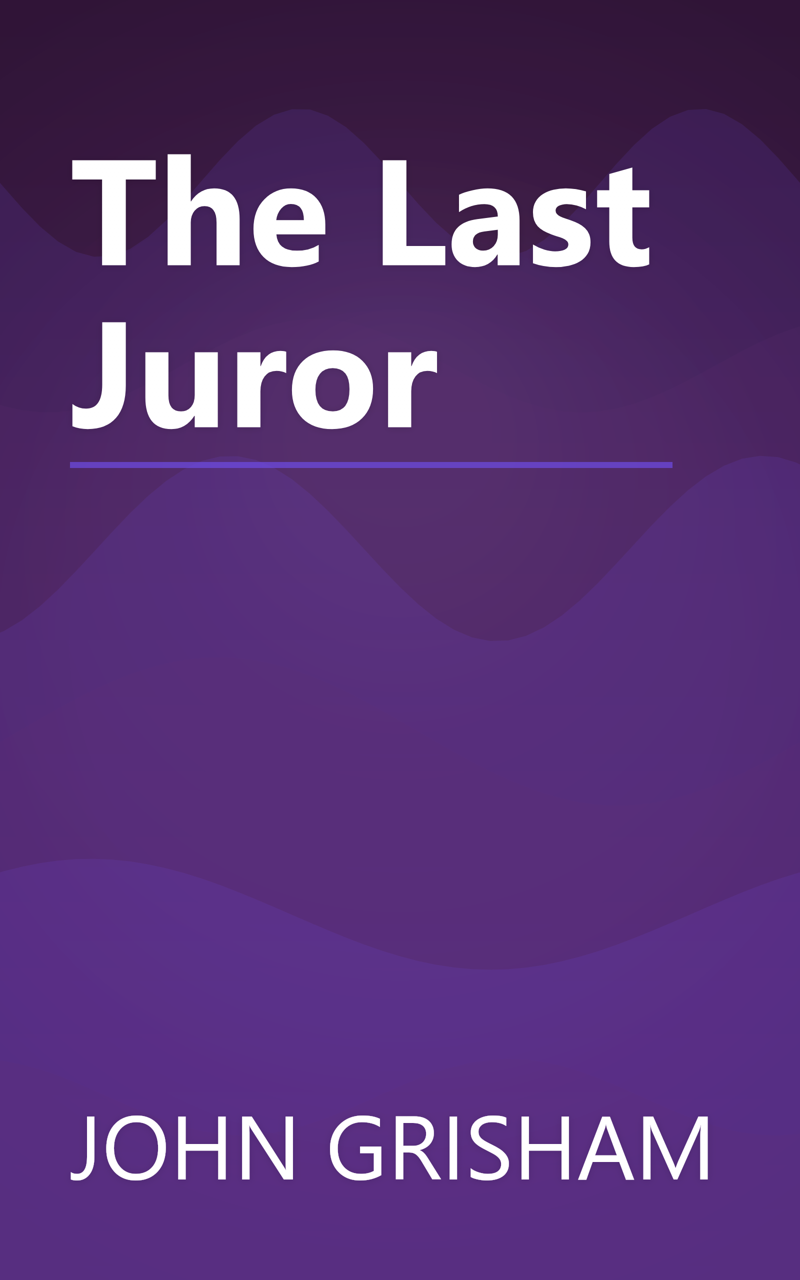 The Last Juror book cover
