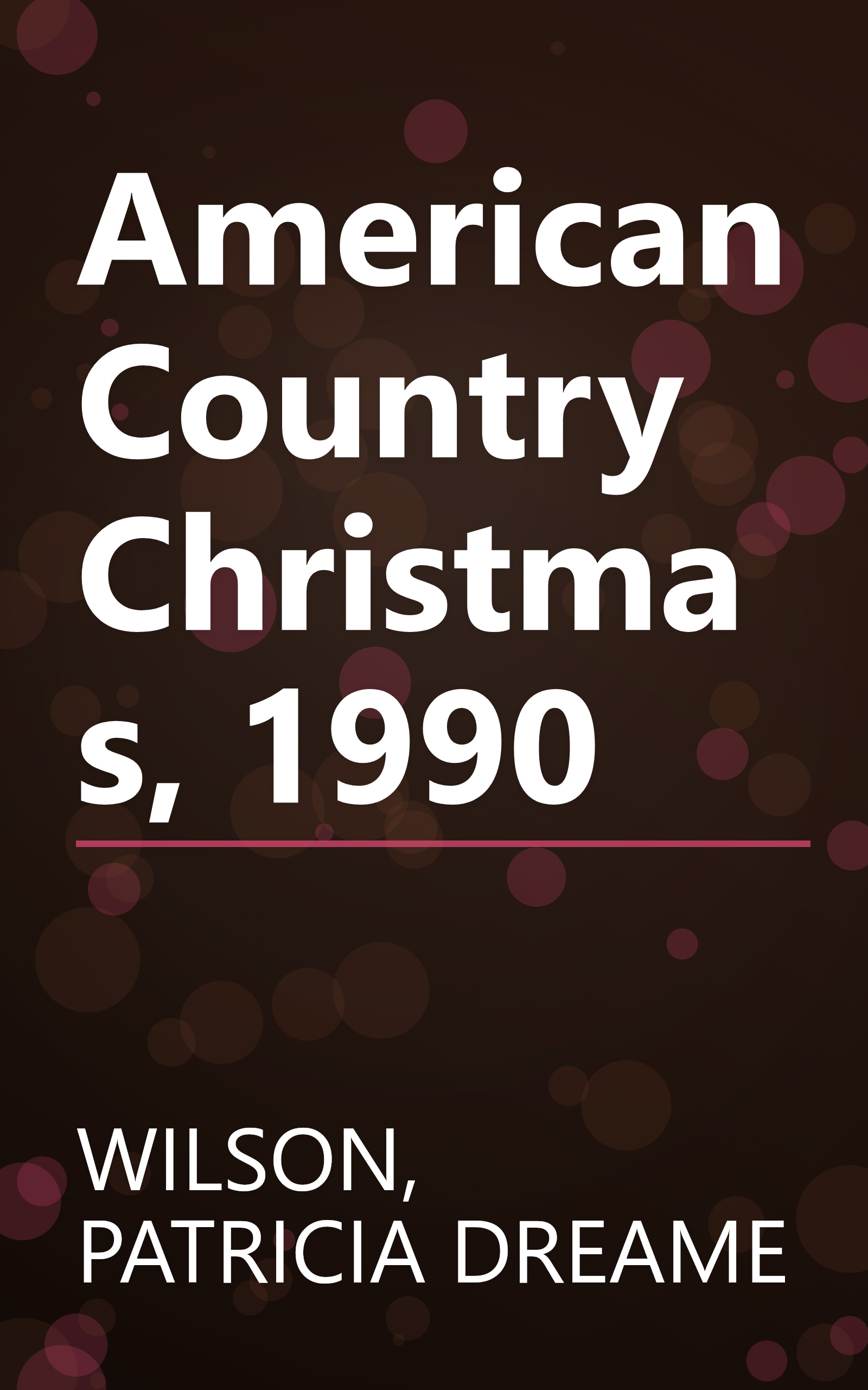 American Country Christmas, 1990 book cover