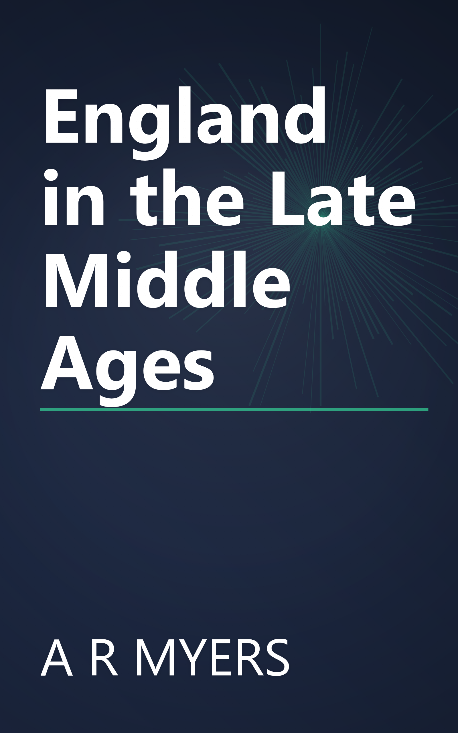 England in the Late Middle Ages book cover