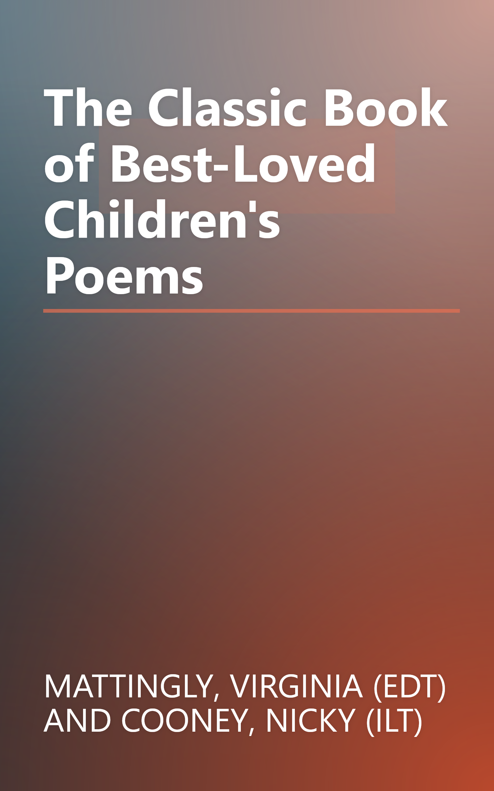 The Classic Book of Best-Loved Children's Poems book cover