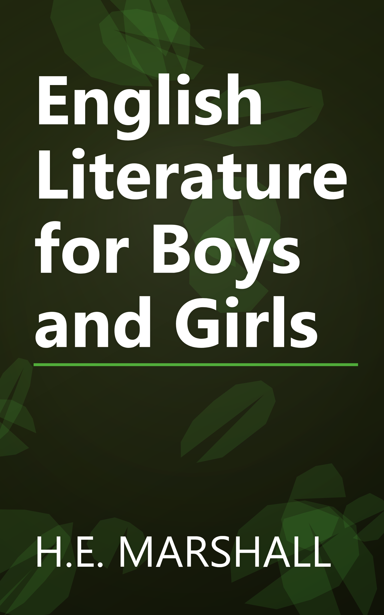 English Literature for Boys and Girls book cover