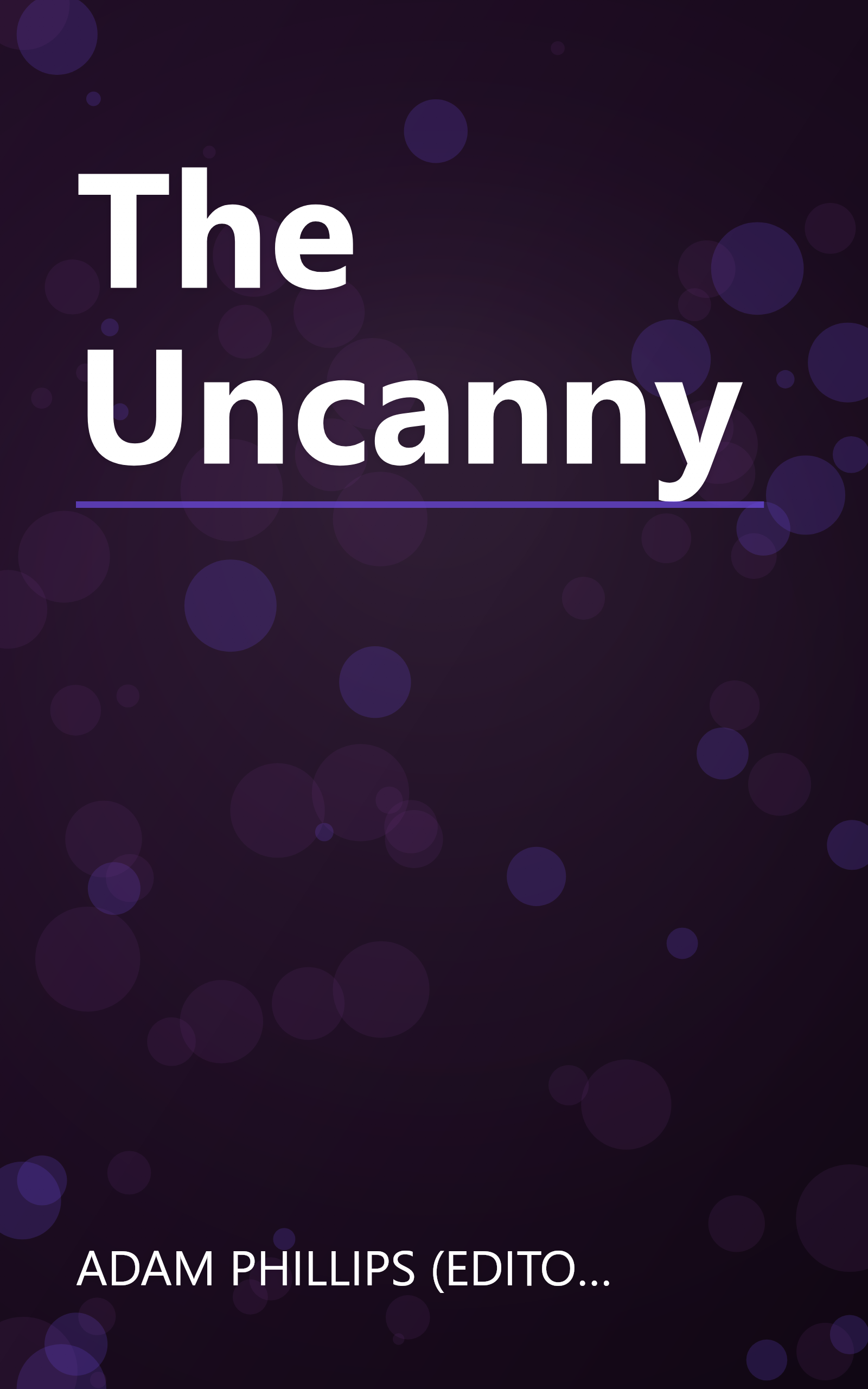 The Uncanny book cover