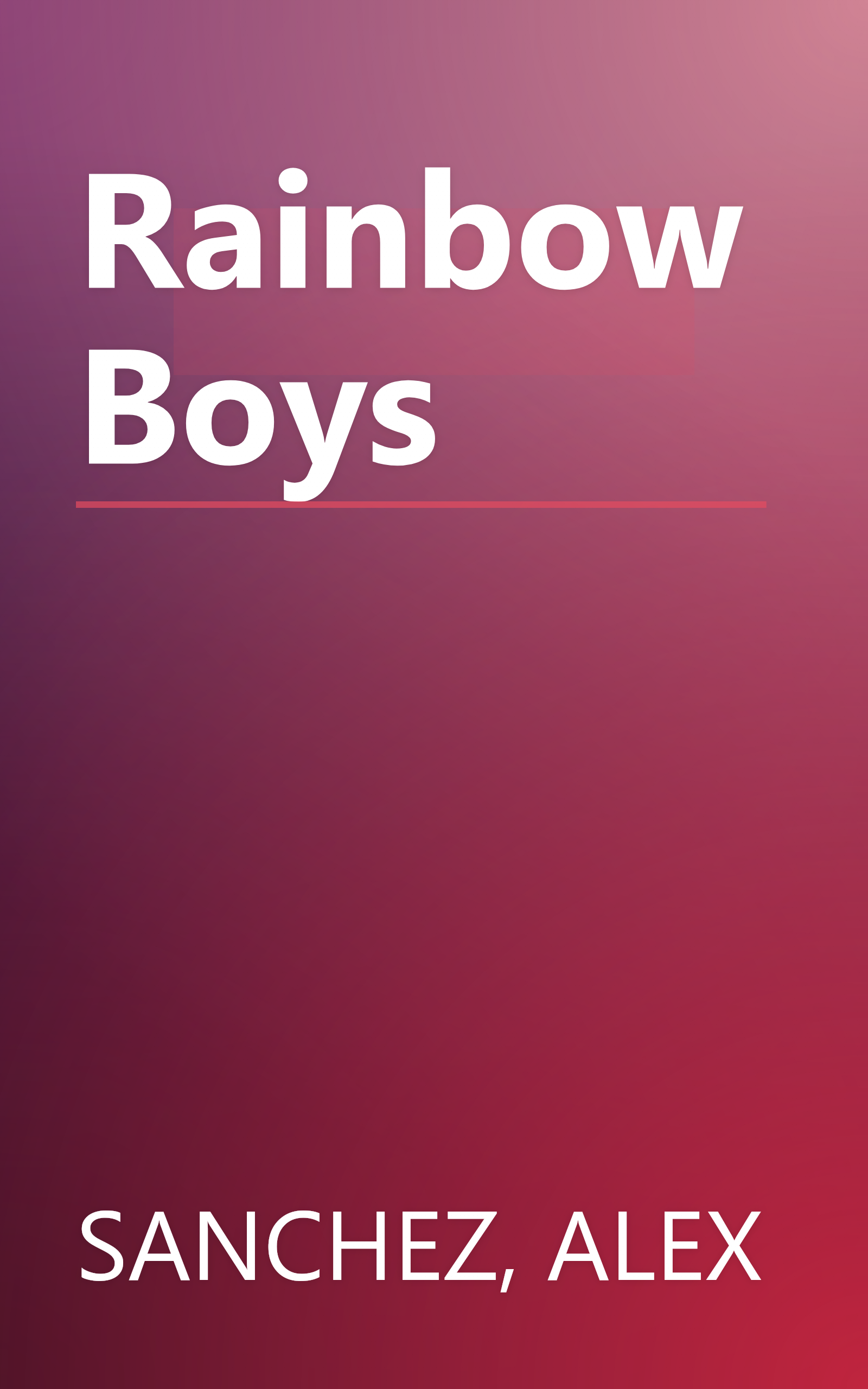 Rainbow Boys book cover