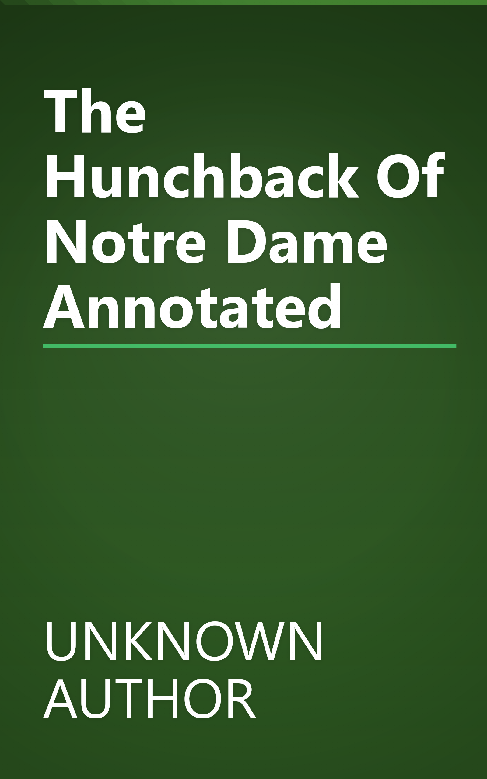 The Hunchback Of Notre Dame Annotated book cover