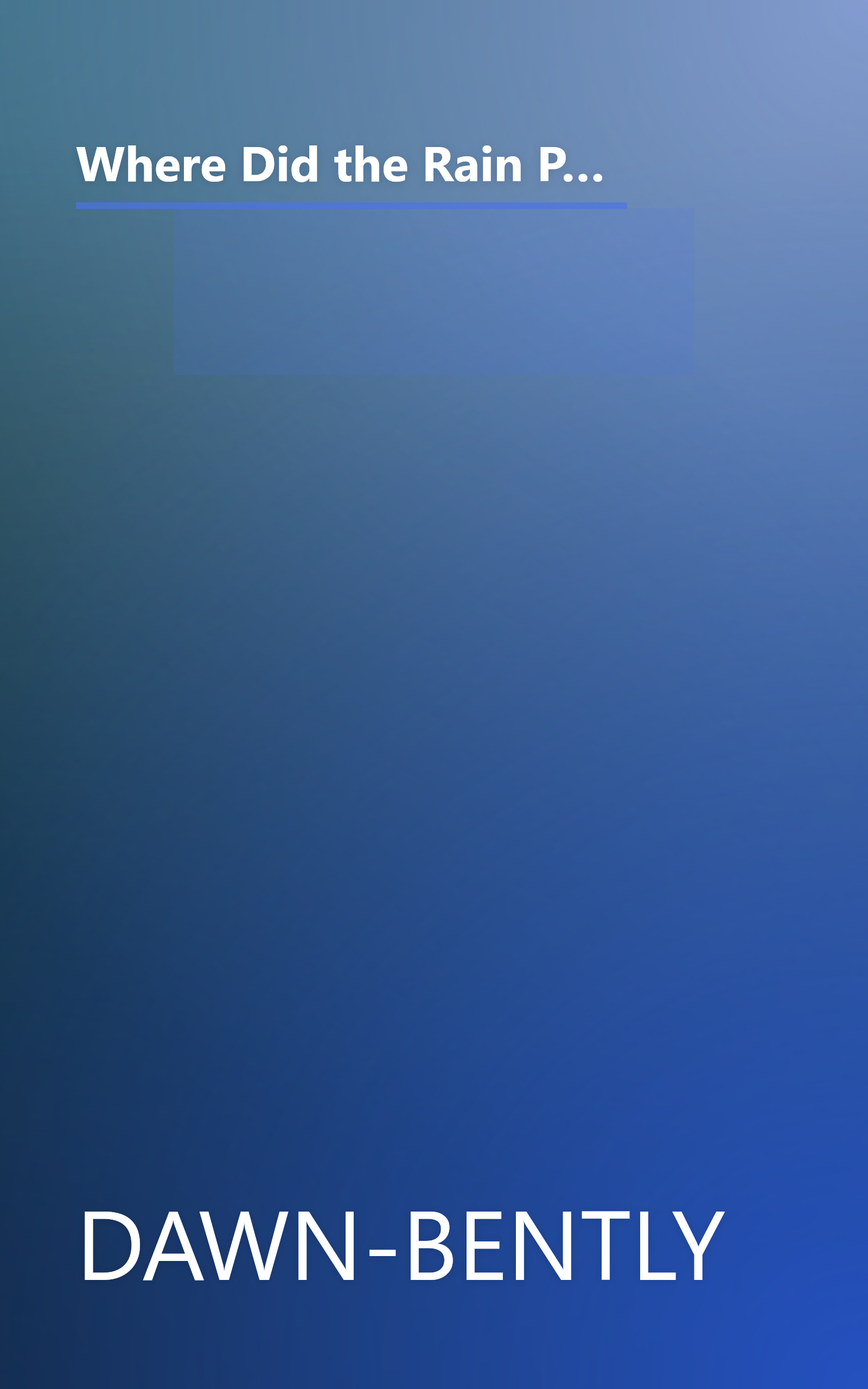 Where Did the Rain Puddle Go? Vol. 10 Evaporation (Winnie the Pooh's Thinking Spot Series, Volume 10) by Dawn Bently (2005) Hardcover book cover