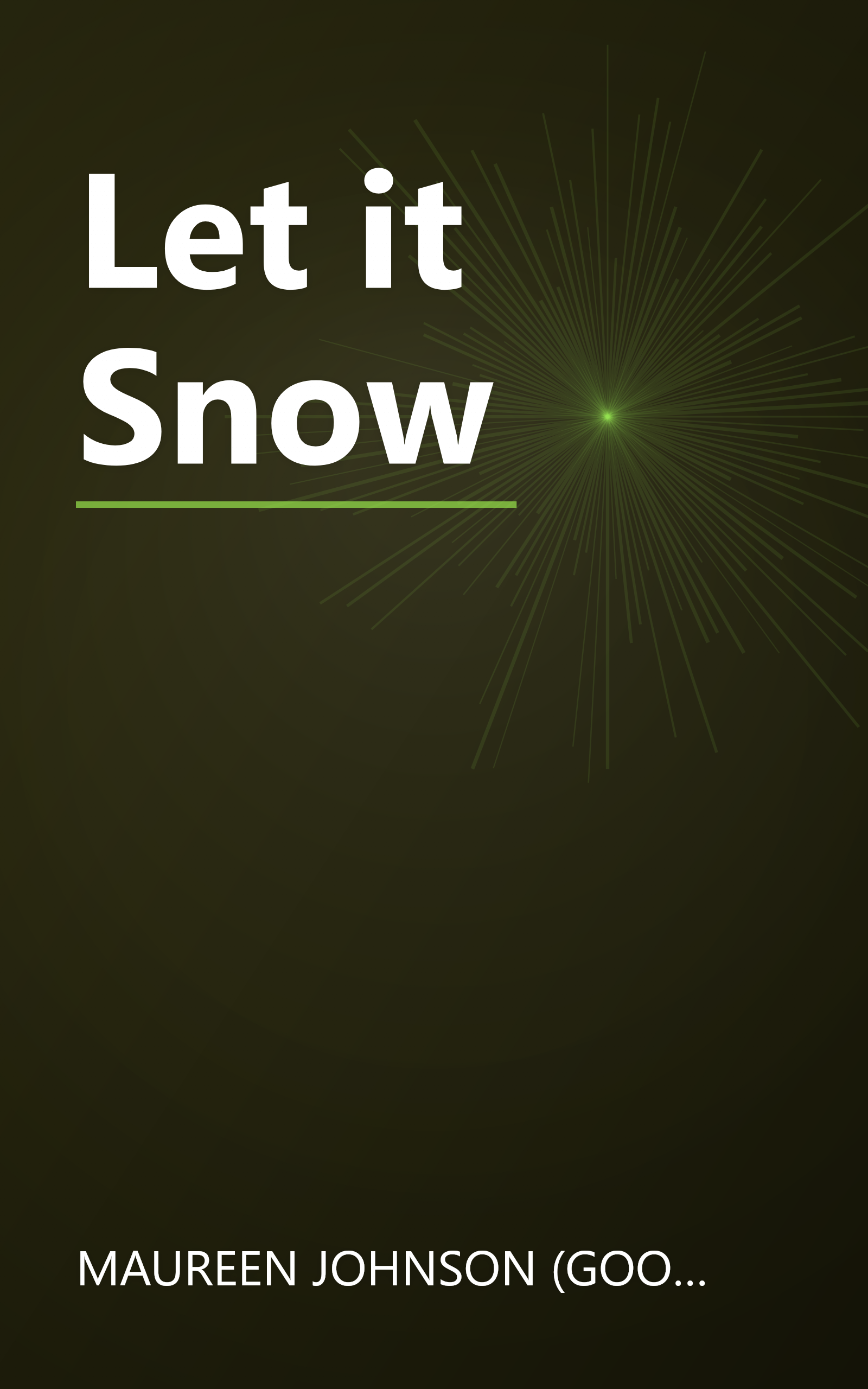 Let it Snow book cover