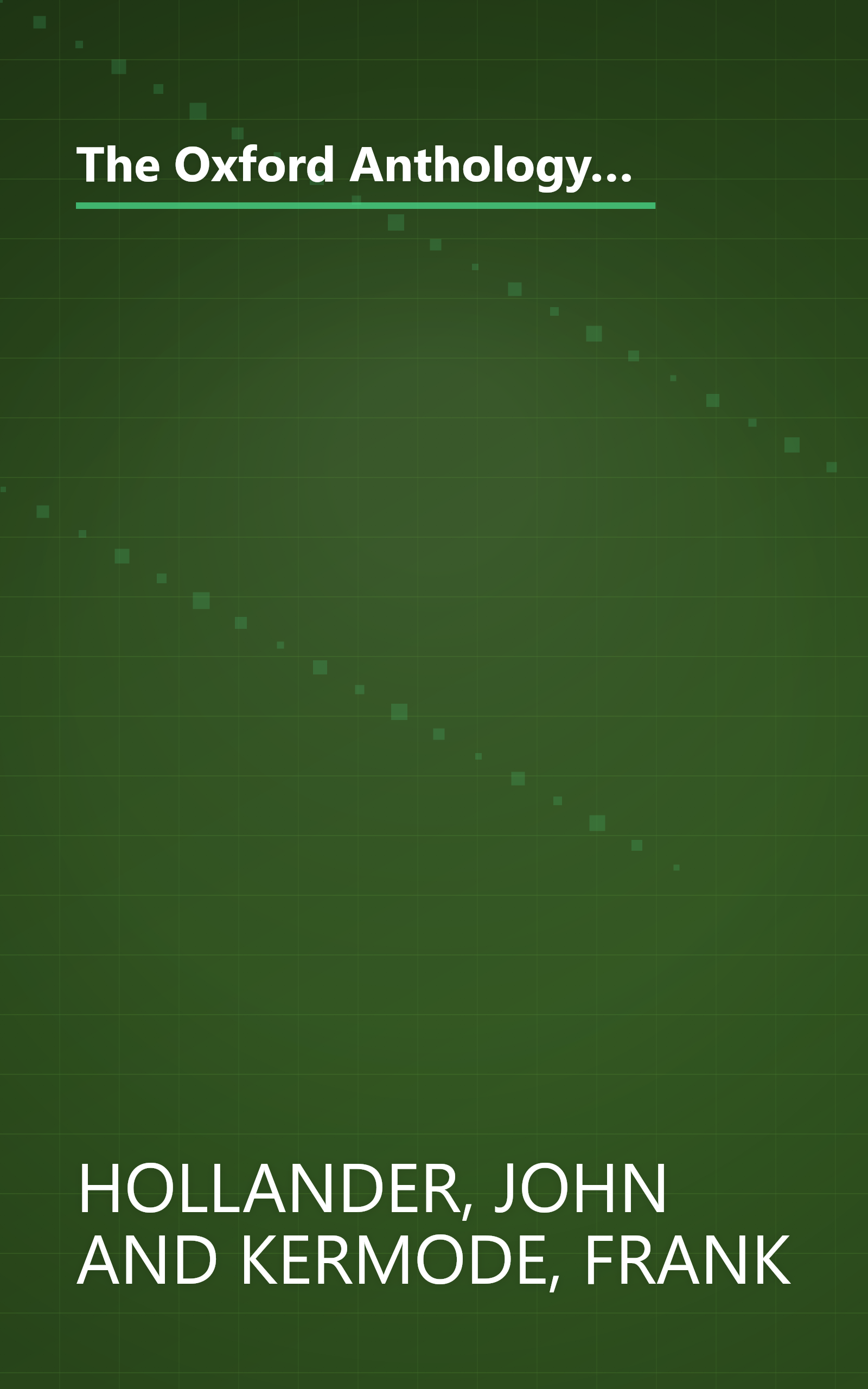 The Oxford Anthology of English Literature: Volume I: The Middle Ages through the Eighteenth Century (Middle Ages Through the Eighteenth Century) book cover