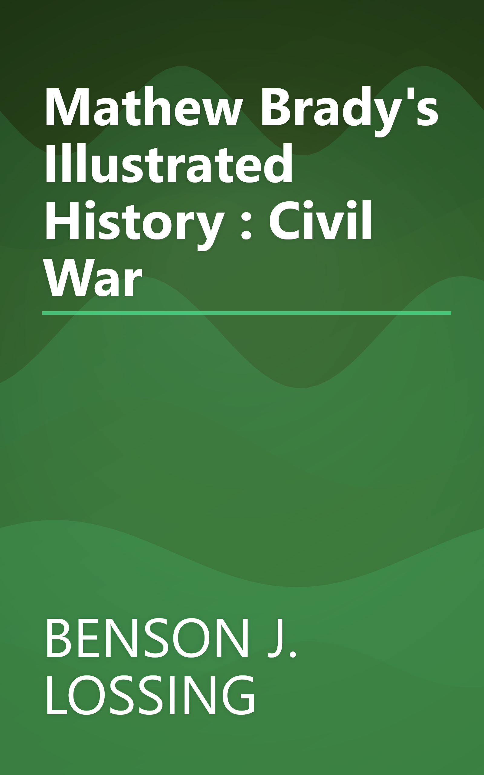 Mathew Brady's Illustrated History : Civil War book cover