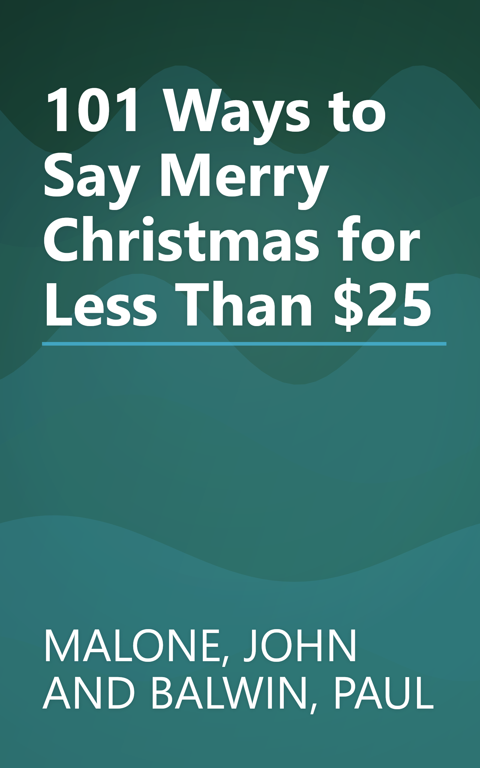 101 Ways to Say Merry Christmas for Less Than $25 book cover