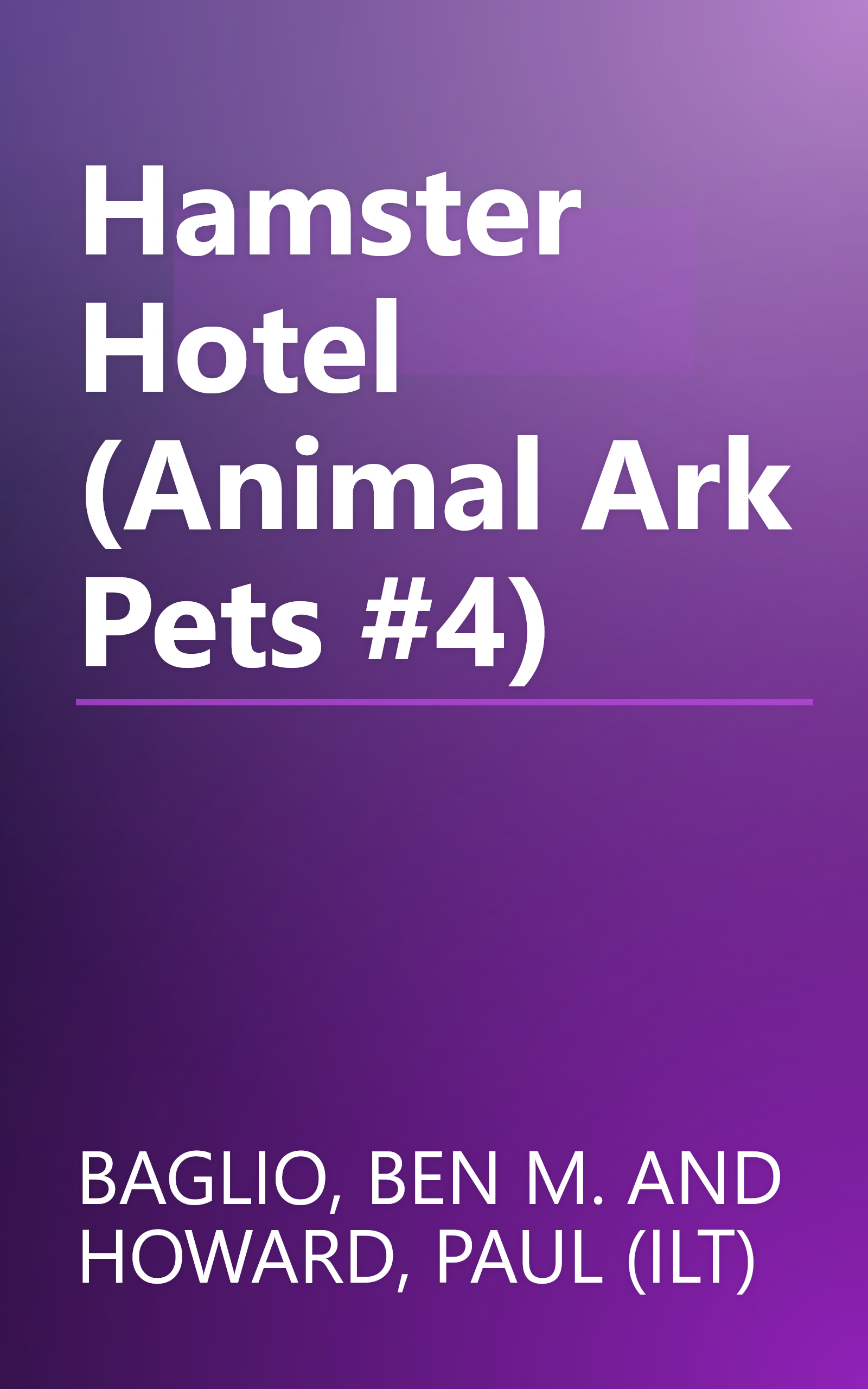 Hamster Hotel (Animal Ark Pets #4) book cover