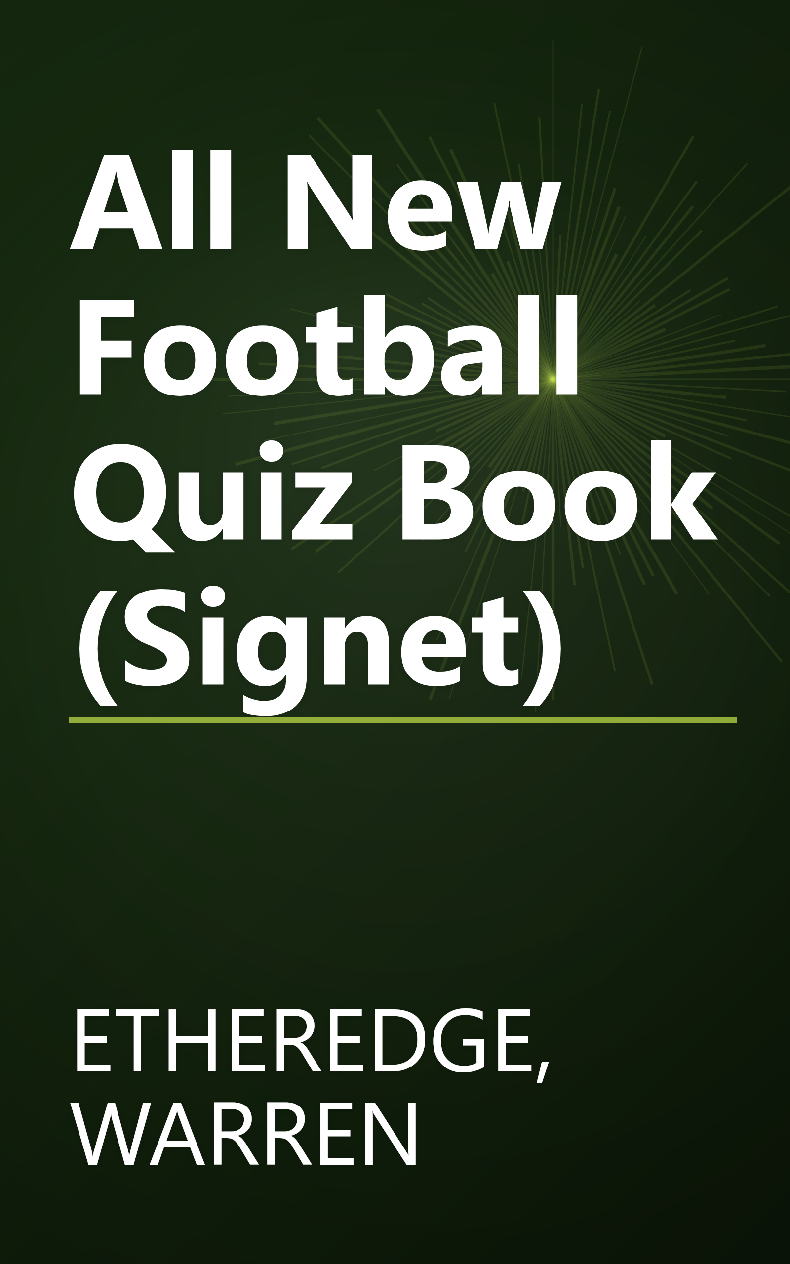 All New Football Quiz Book (Signet) book cover