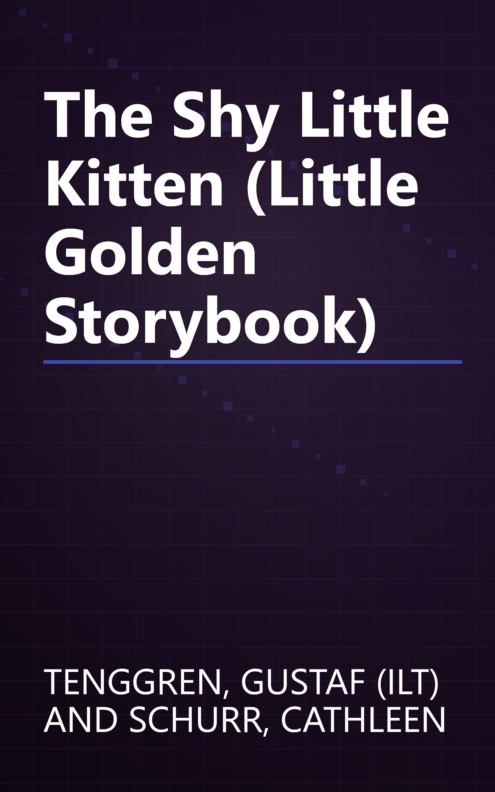 The Shy Little Kitten (Little Golden Storybook) book cover