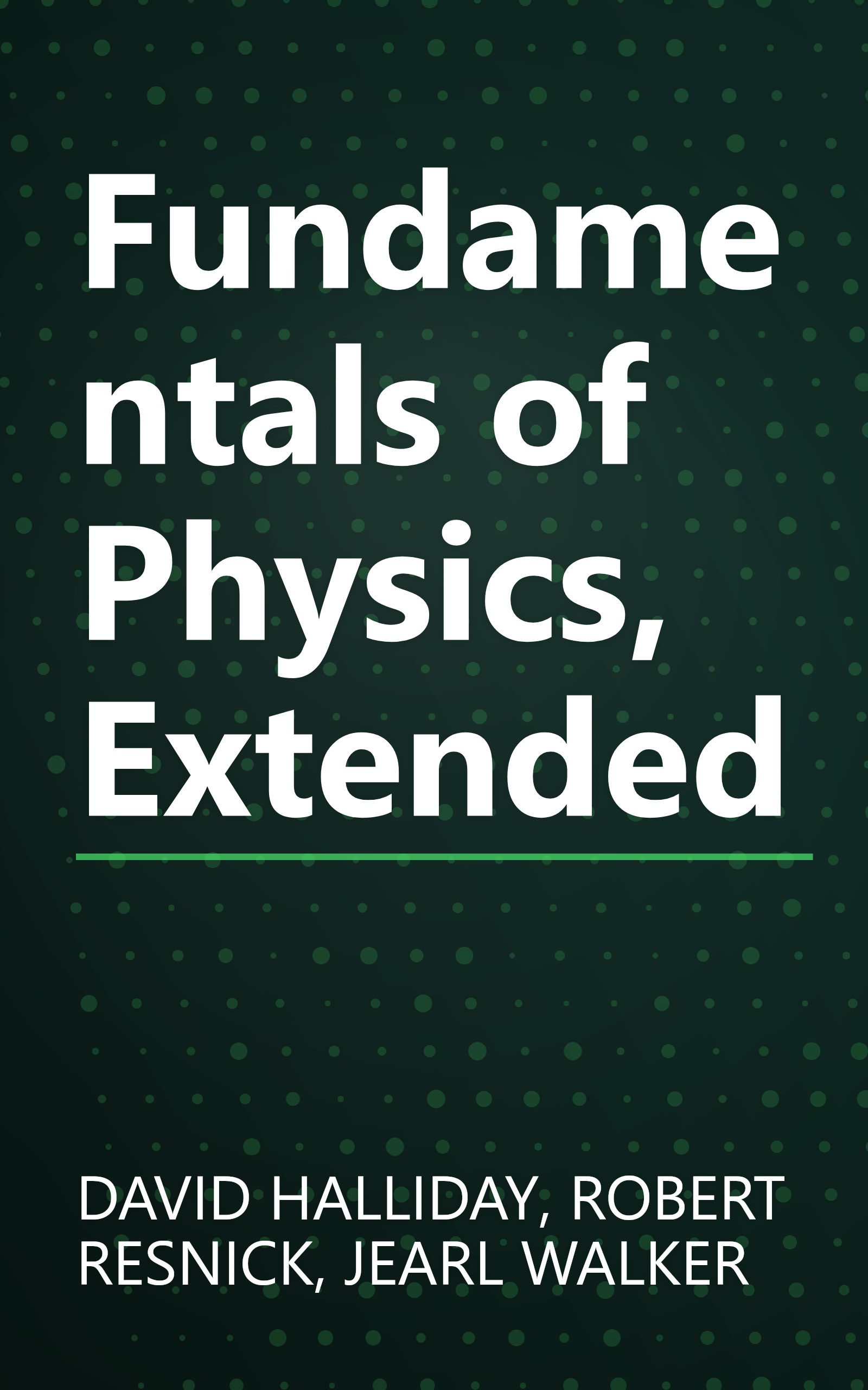Fundamentals of Physics, Extended book cover
