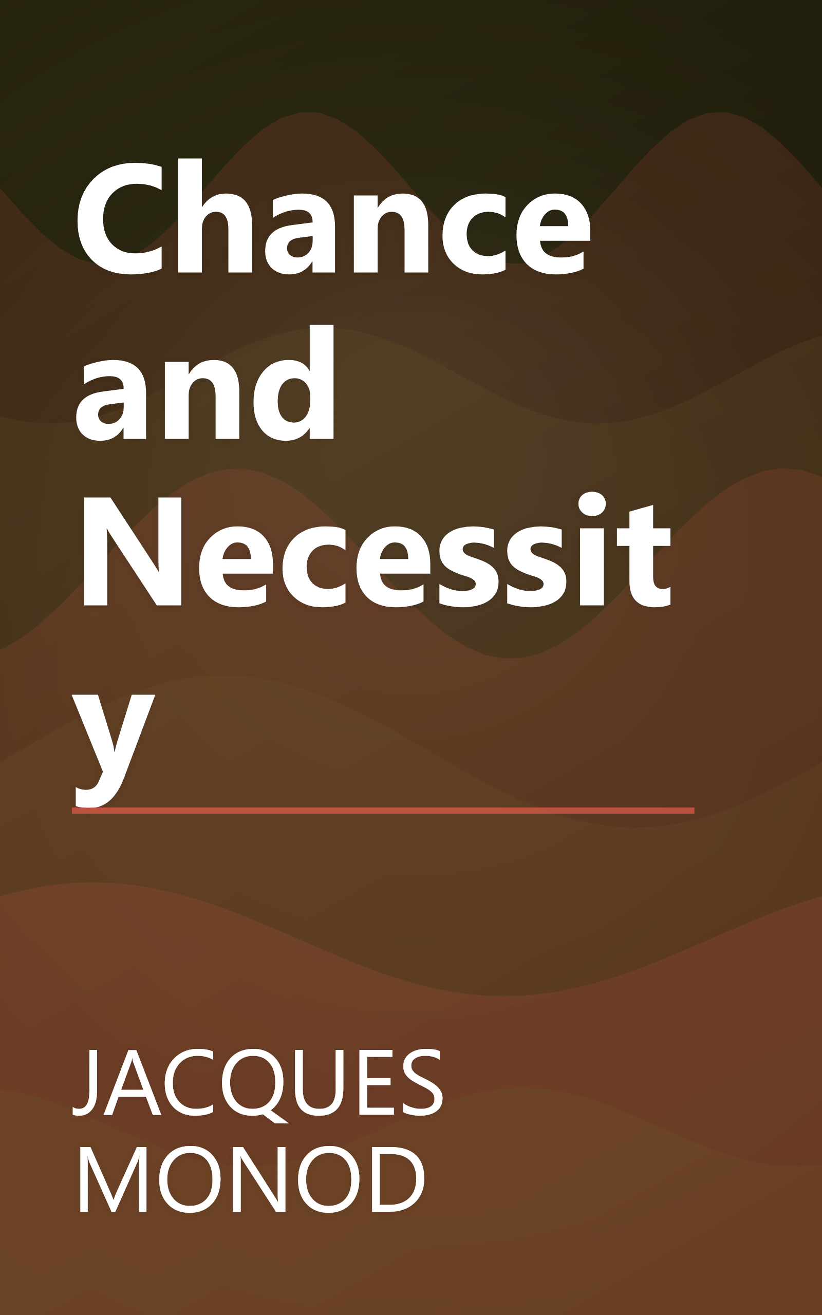 Chance and Necessity book cover