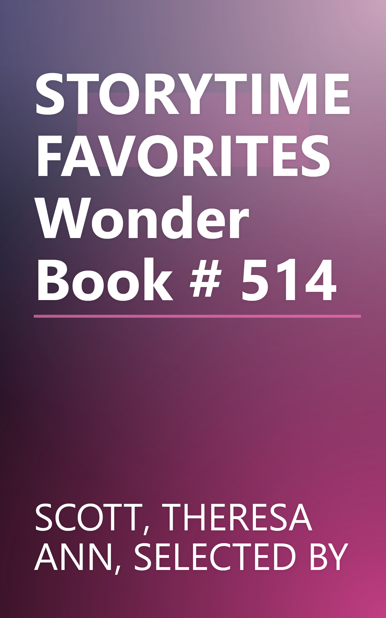 STORYTIME FAVORITES Wonder Book # 514 book cover