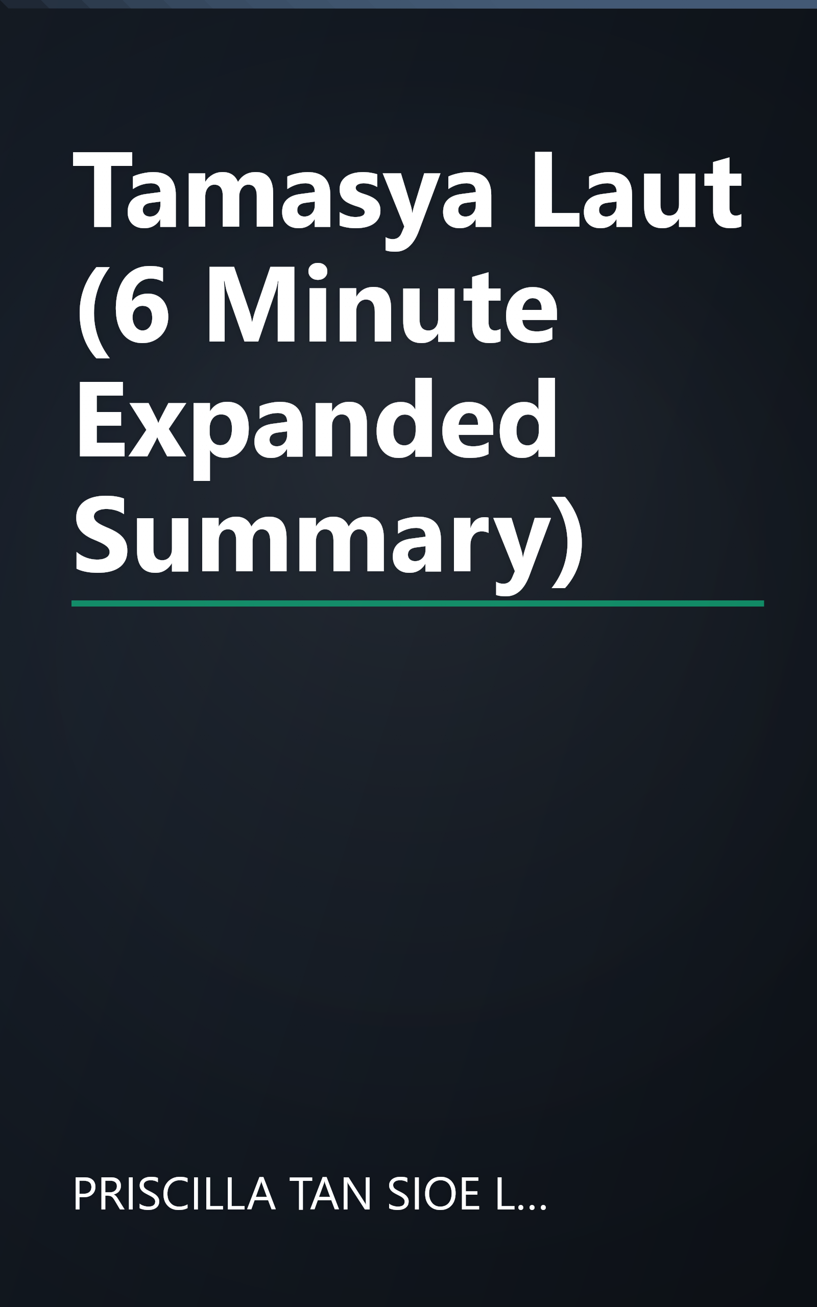 Tamasya Laut (6 Minute   Expanded Summary) book cover