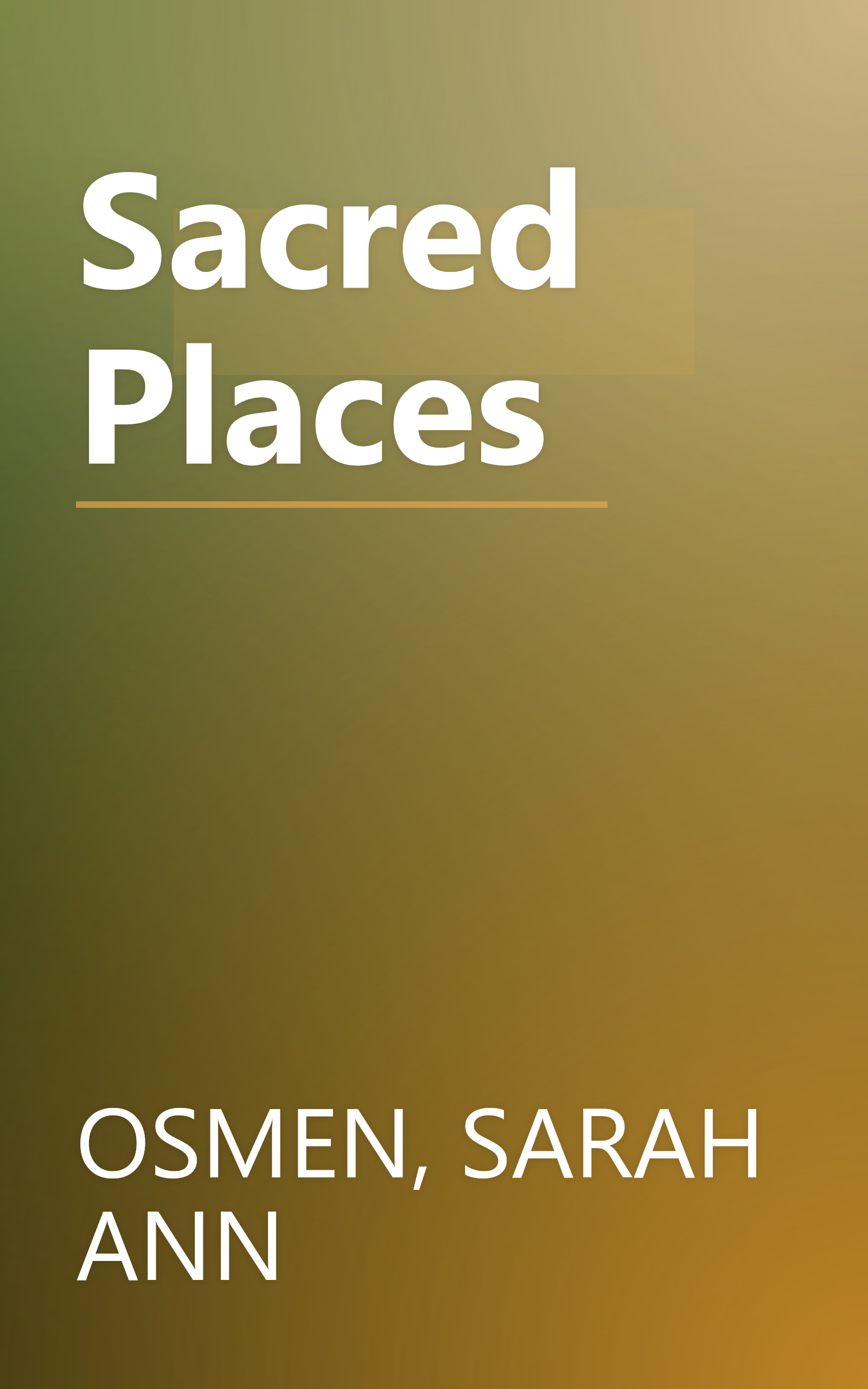 Sacred Places book cover