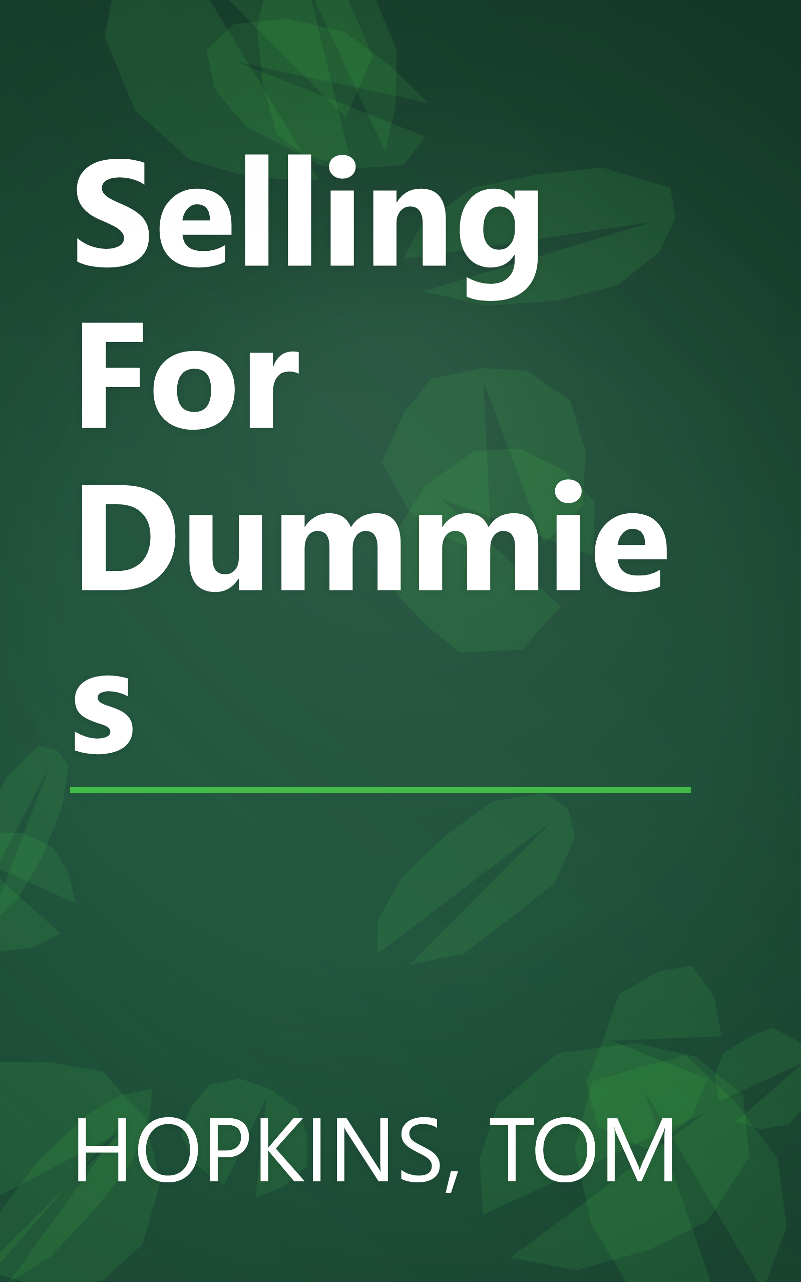 Selling For Dummies book cover