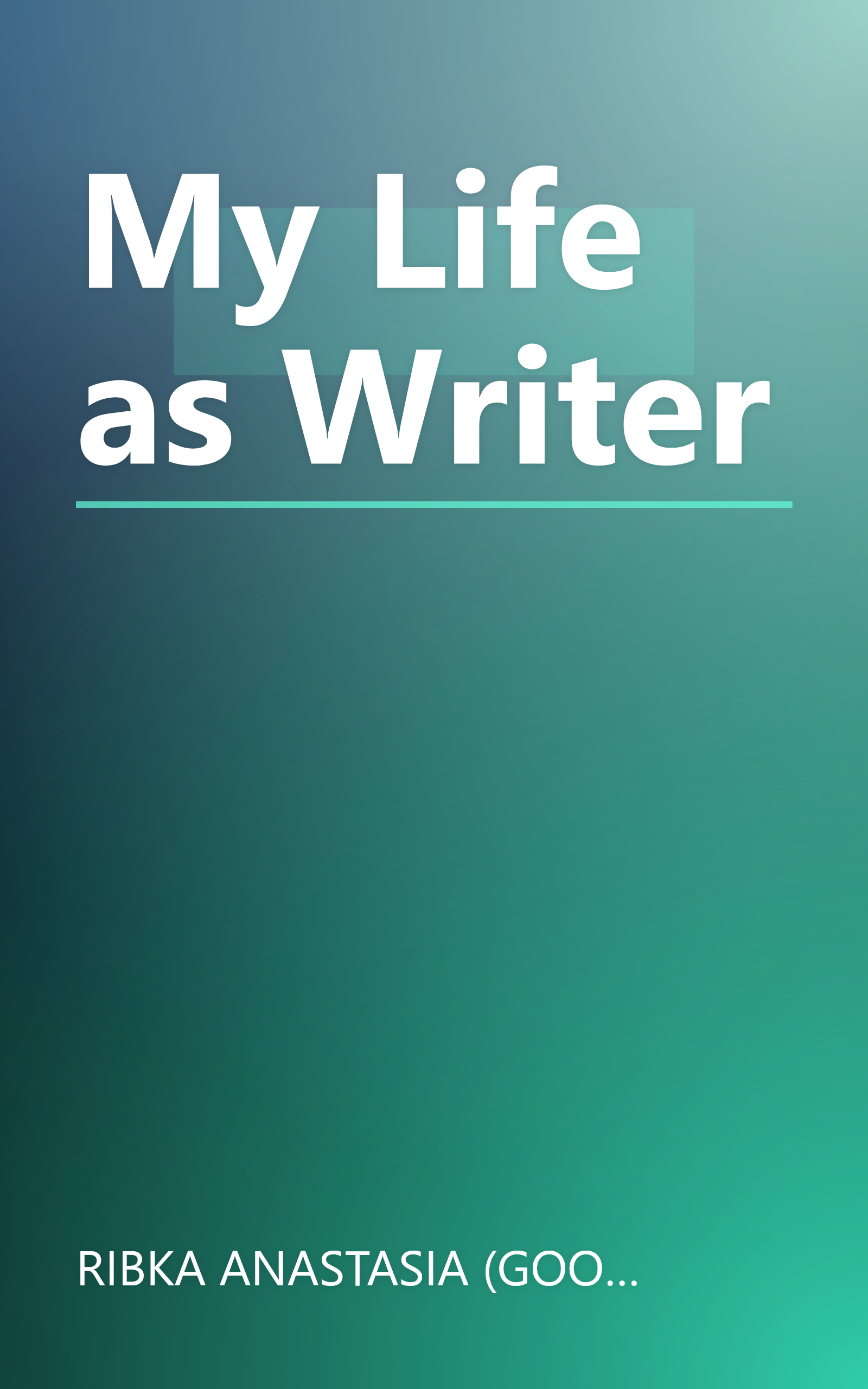 My Life as Writer book cover