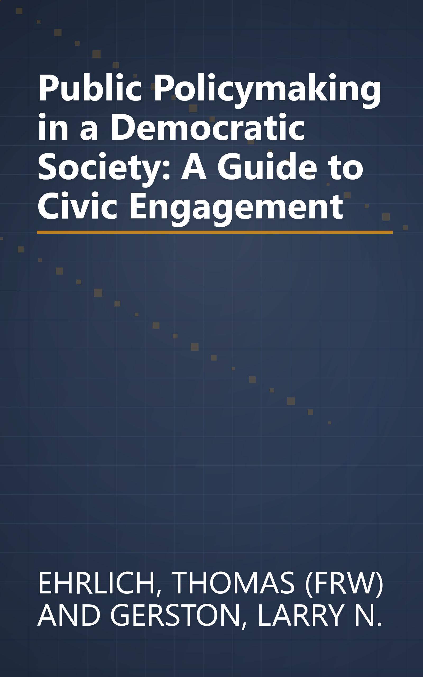 Public Policymaking in a Democratic Society: A Guide to Civic Engagement book cover