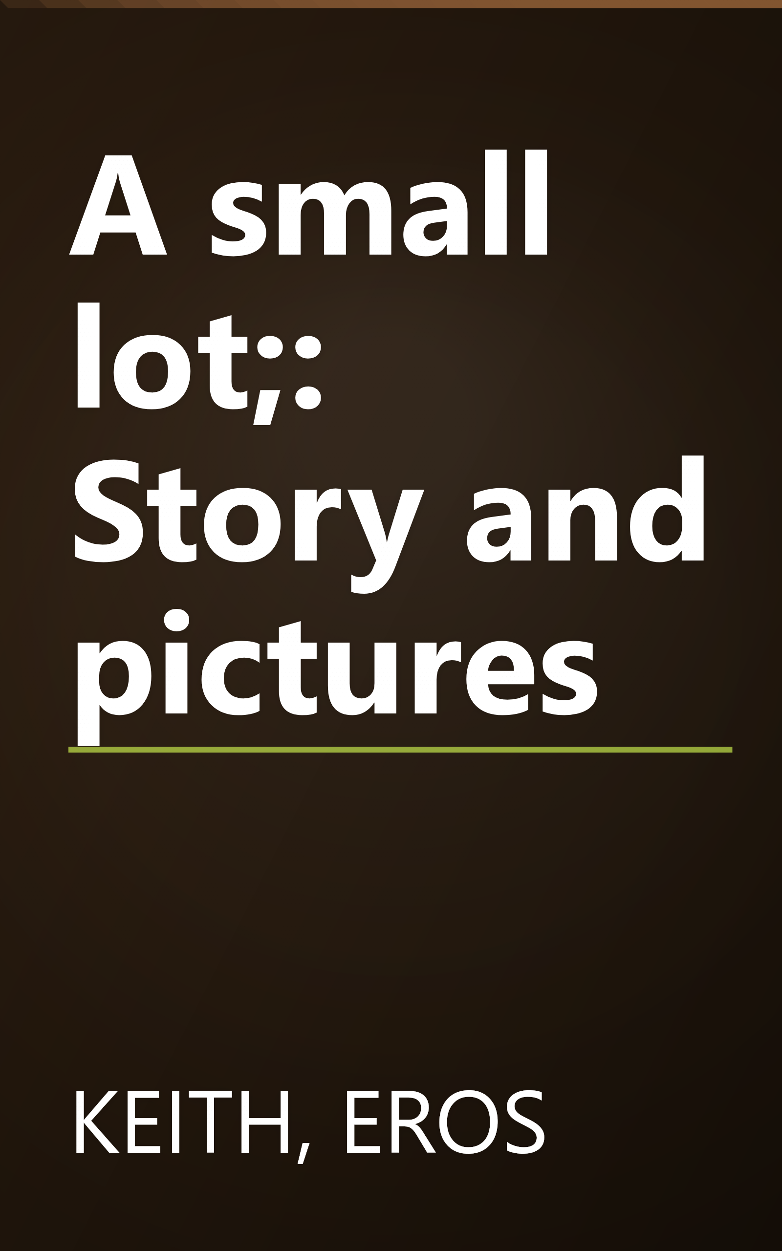 A small lot;: Story and pictures book cover