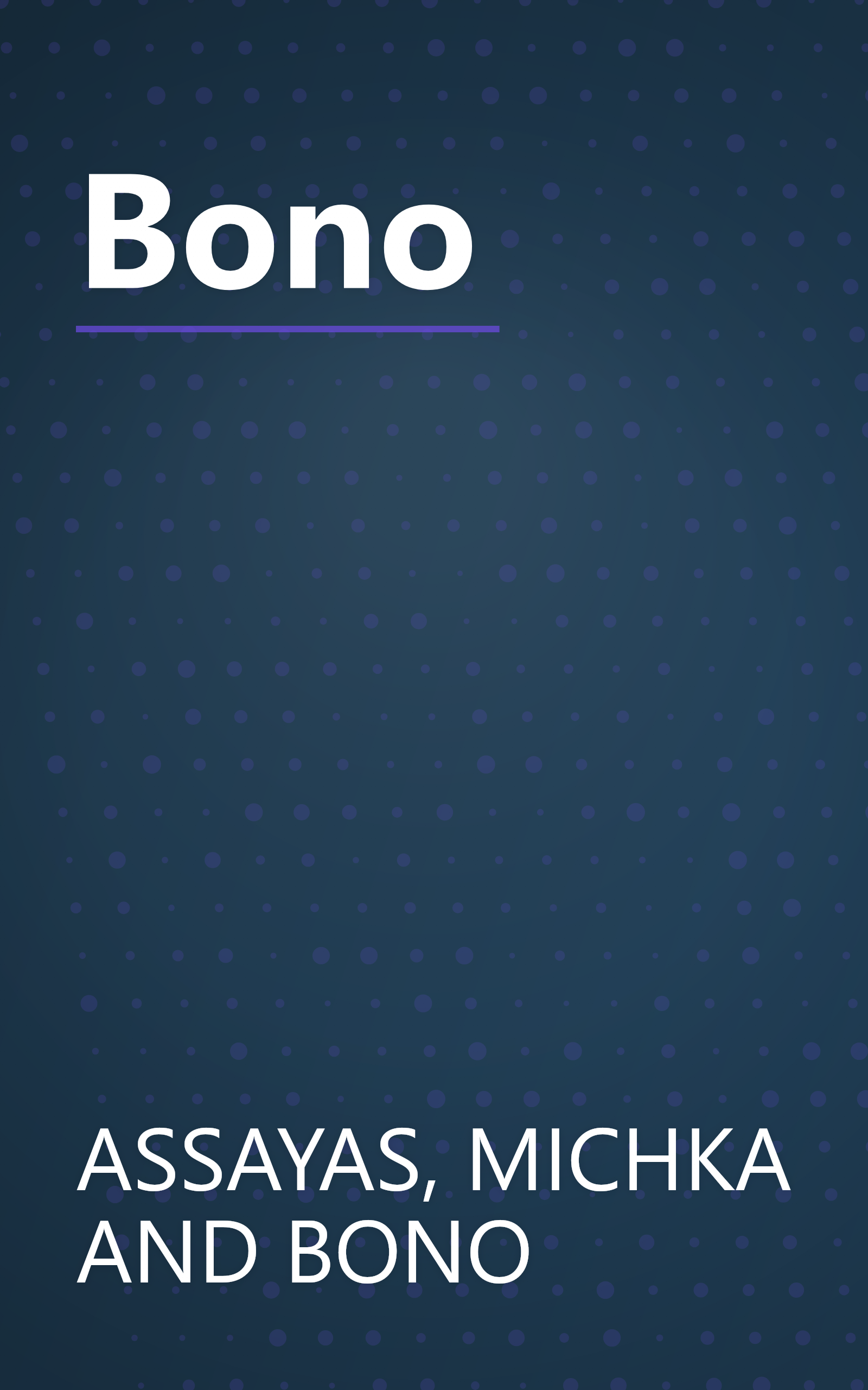 Bono book cover