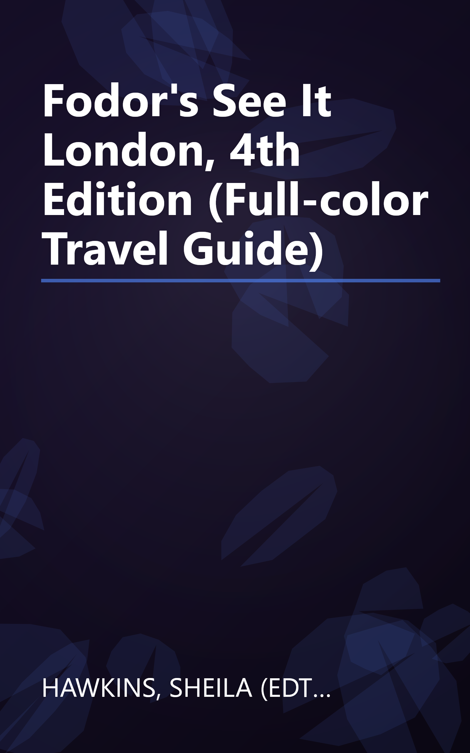 Fodor's See It London, 4th Edition (Full-color Travel Guide) book cover