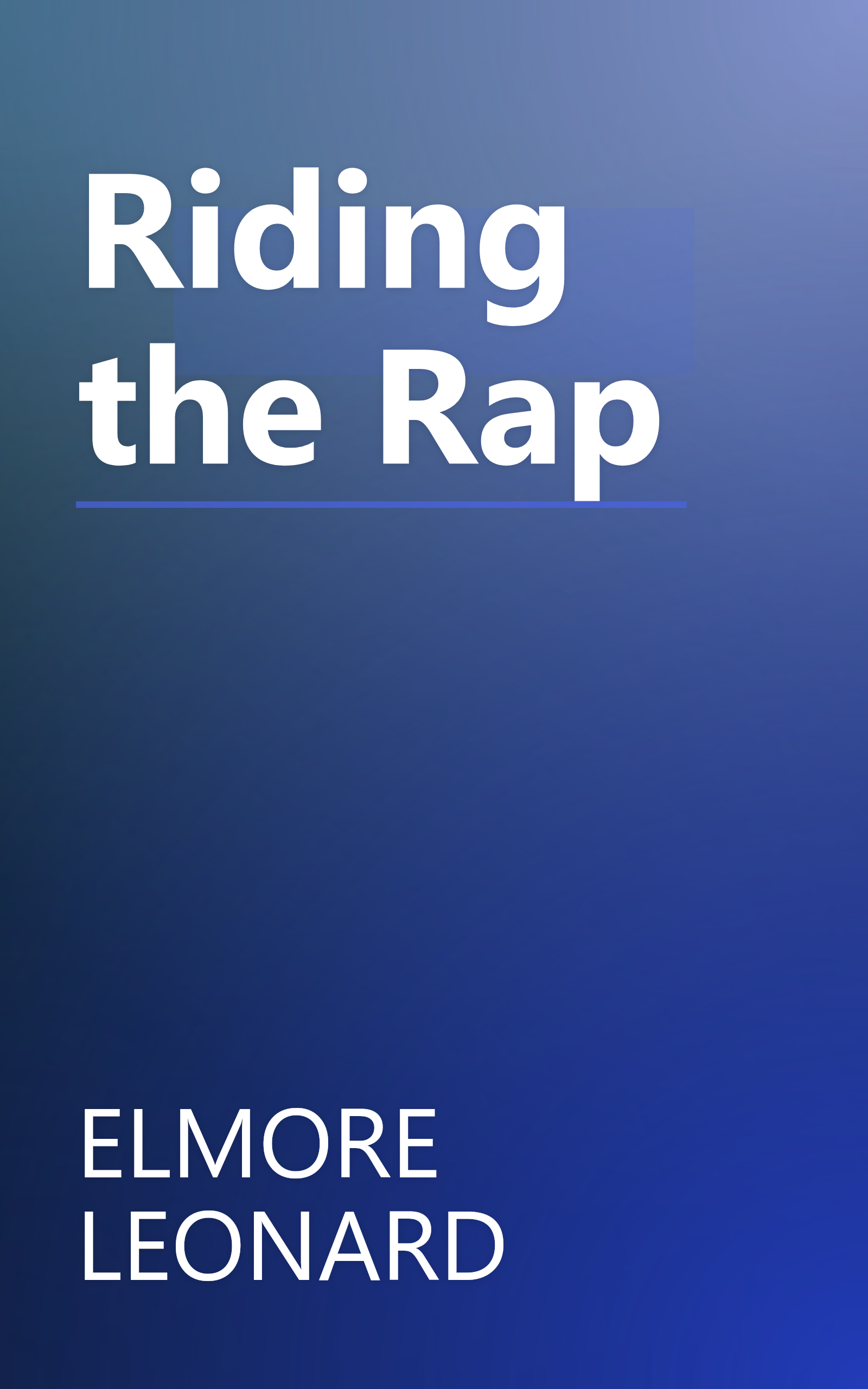 Riding the Rap book cover