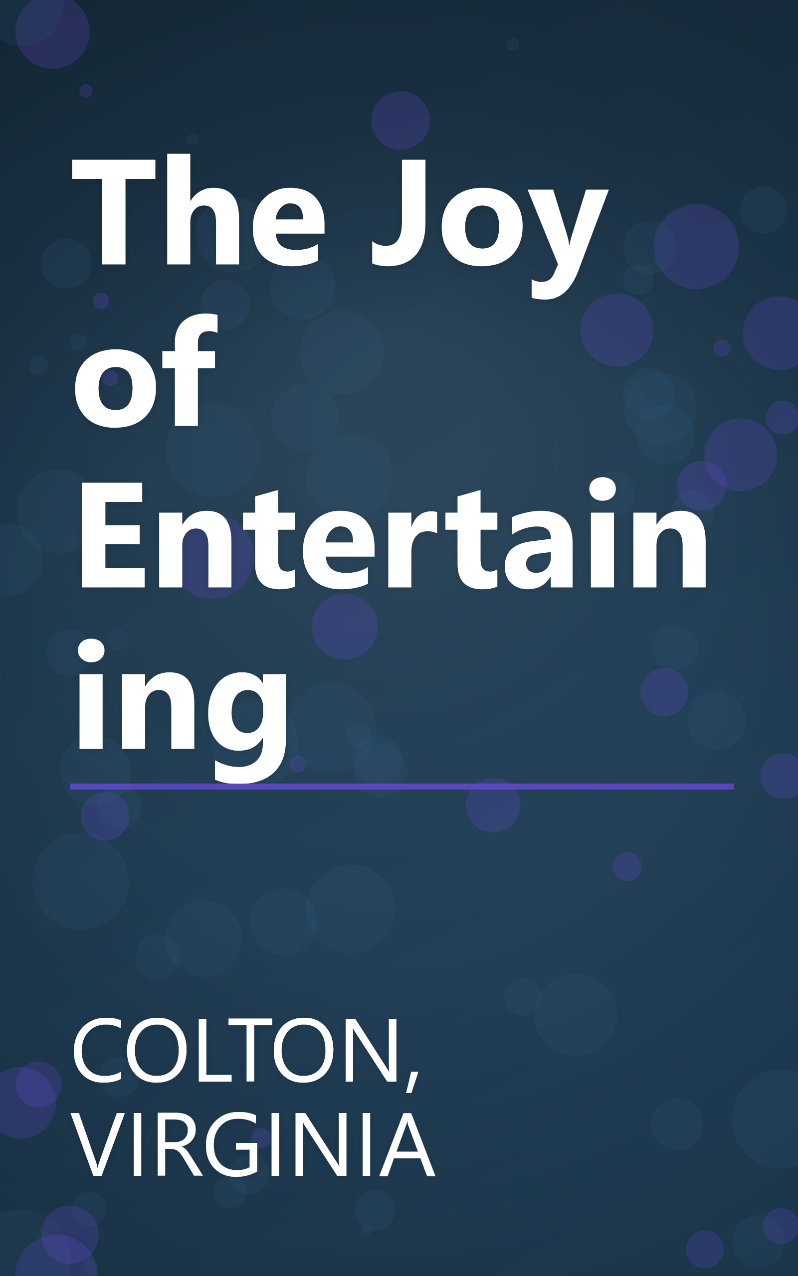 The Joy of Entertaining book cover