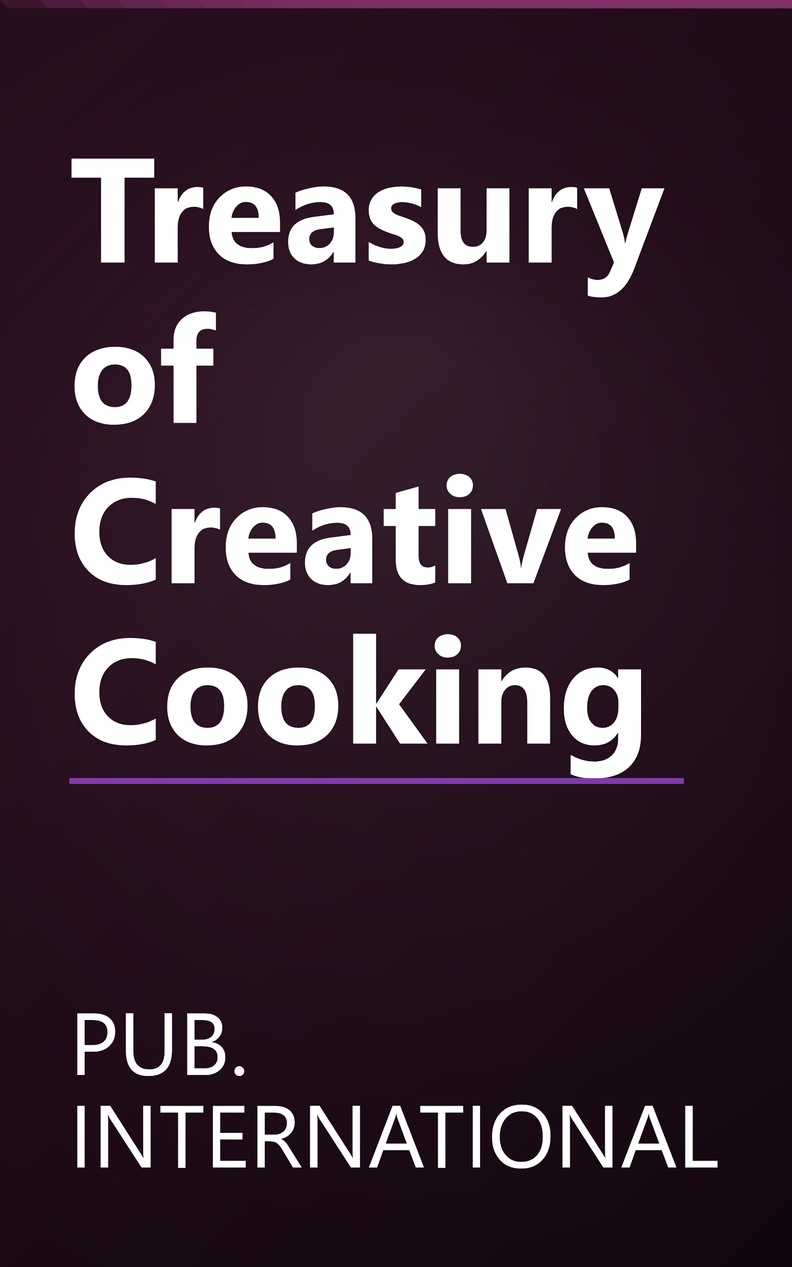 Treasury of Creative Cooking book cover