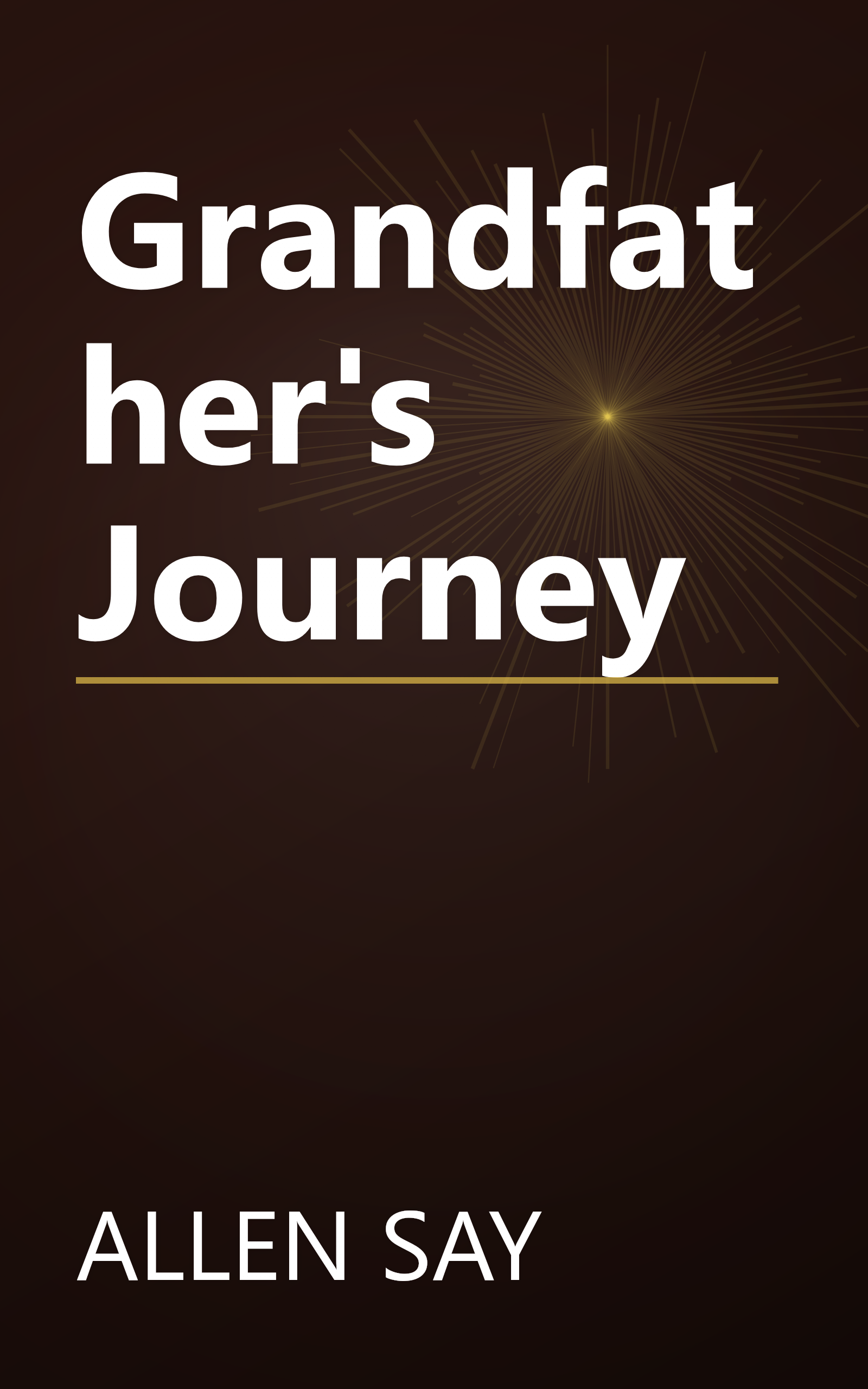 Grandfather's Journey book cover