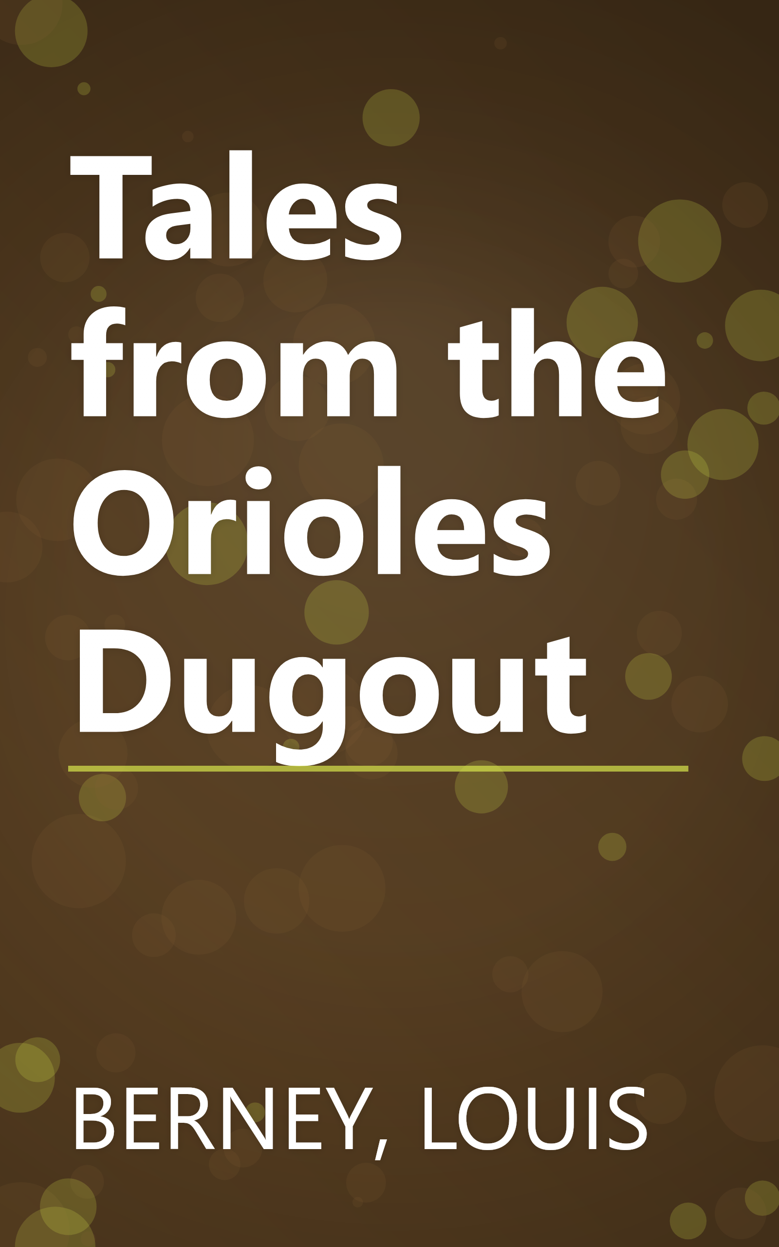 Tales from the Orioles Dugout book cover