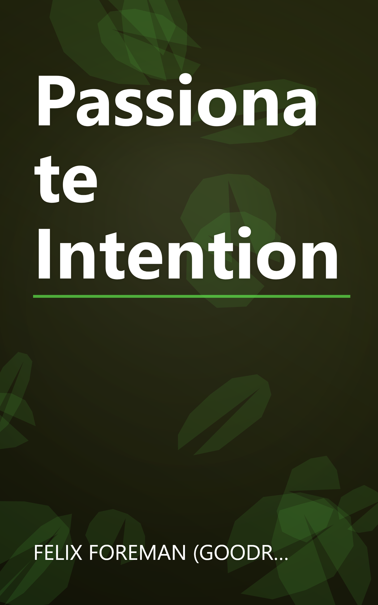 Passionate Intention book cover