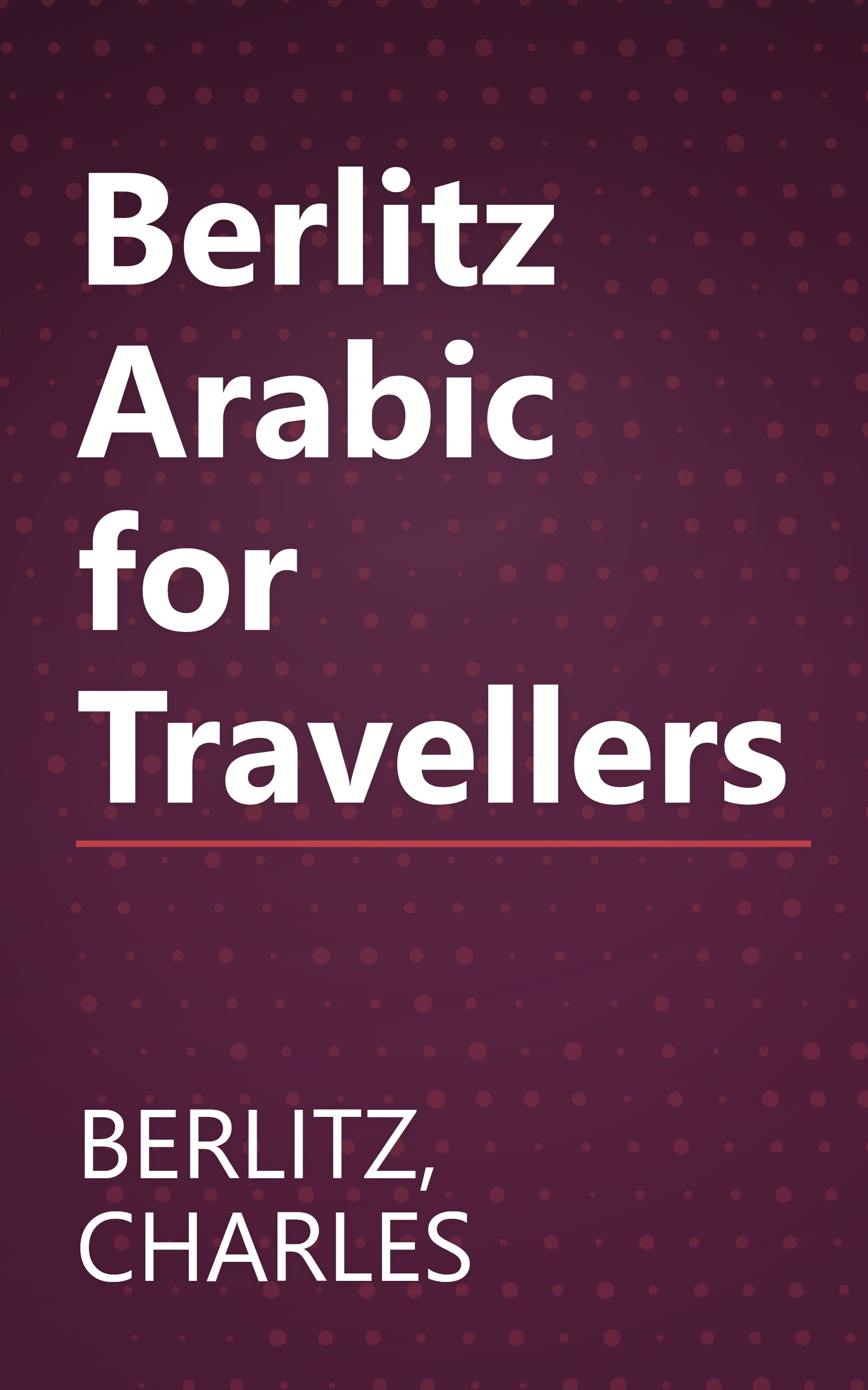 Berlitz Arabic for Travellers book cover