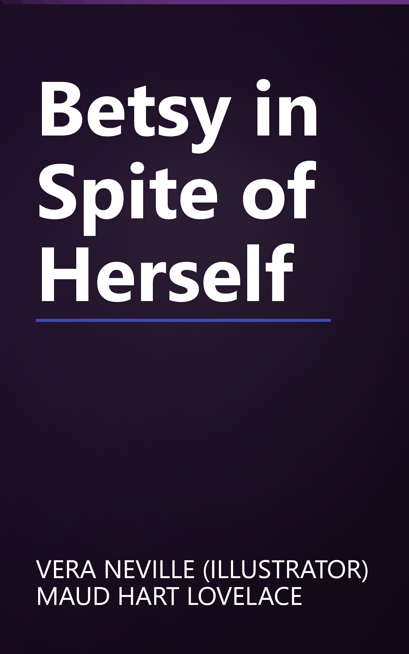 Betsy in Spite of Herself book cover