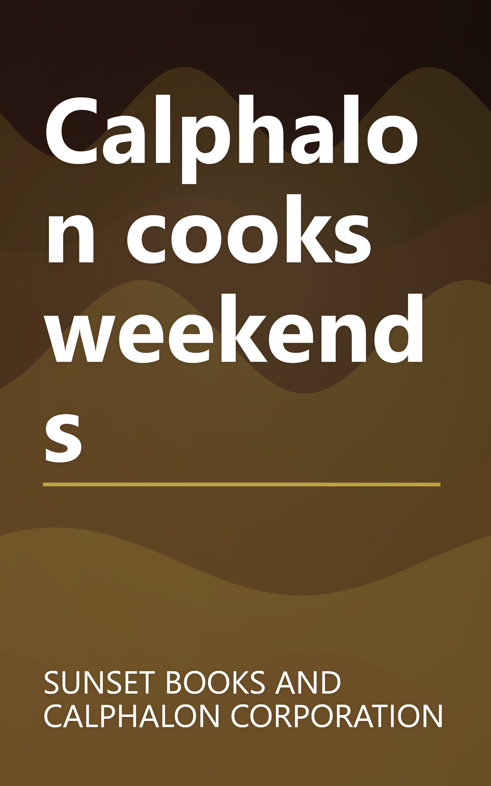 Calphalon cooks weekends book cover