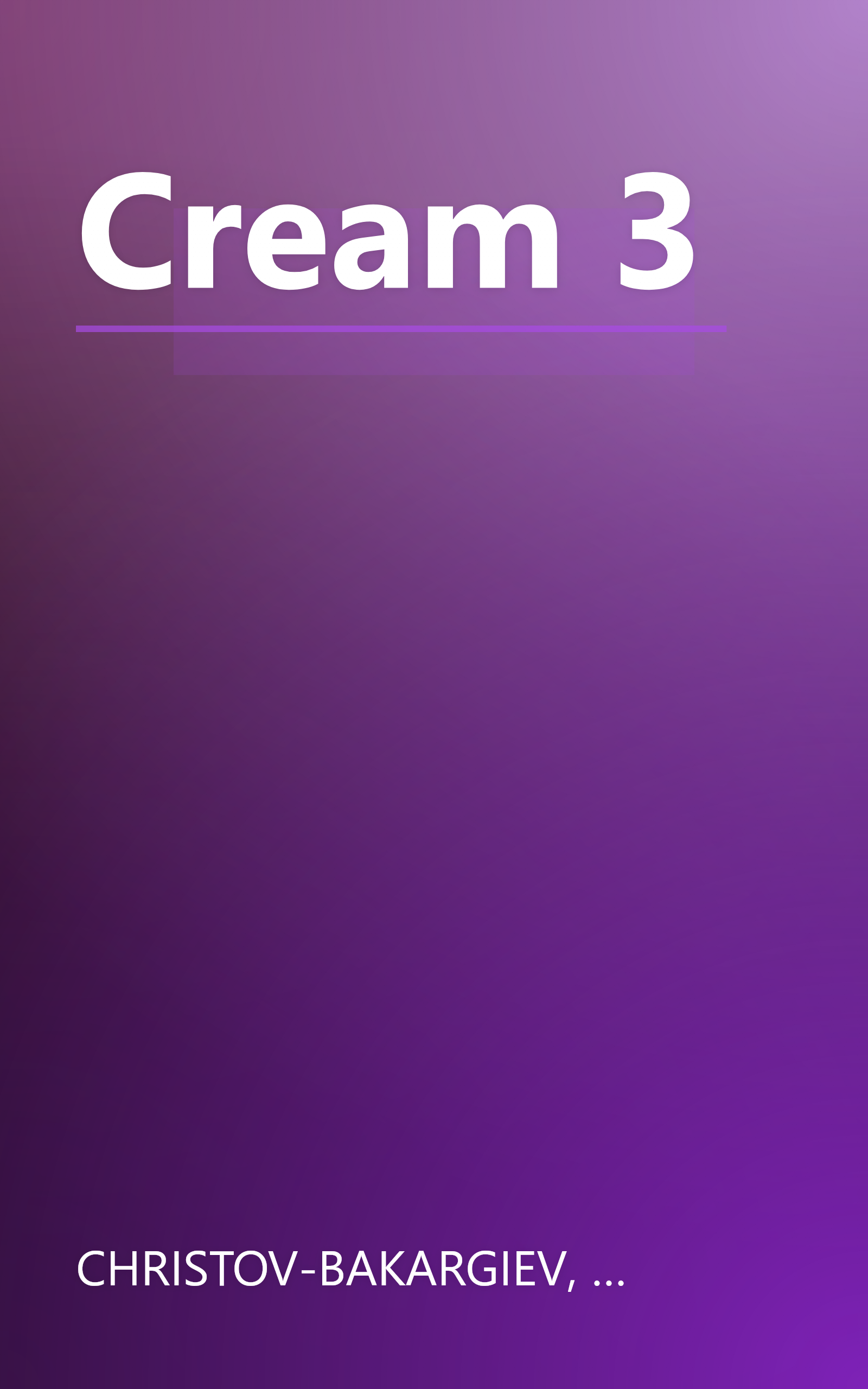Cream 3 book cover