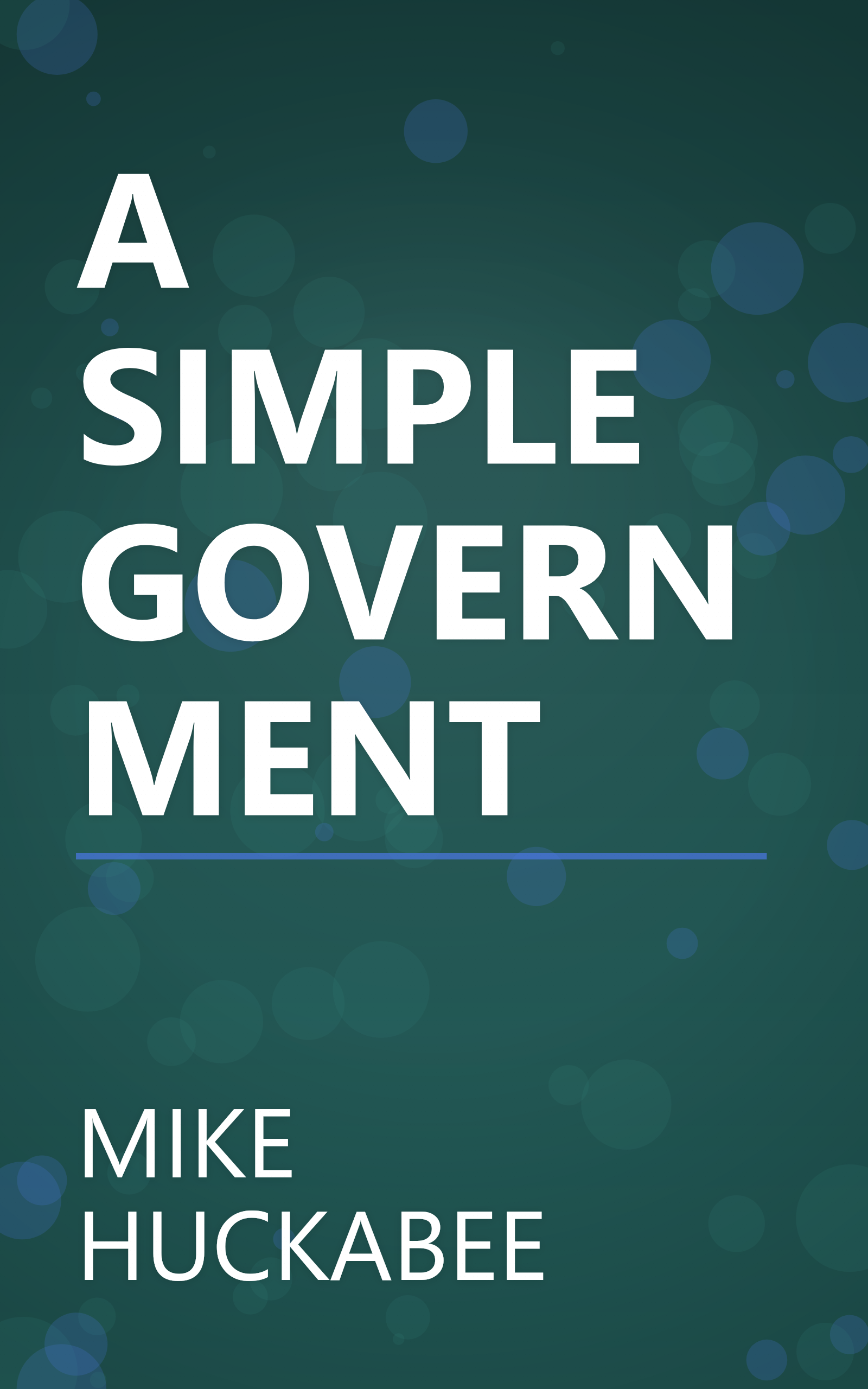 A SIMPLE GOVERNMENT book cover