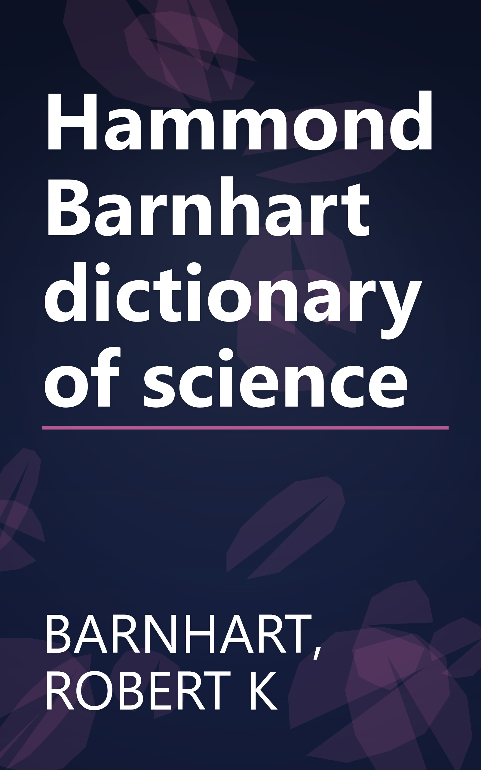 Hammond Barnhart dictionary of science book cover