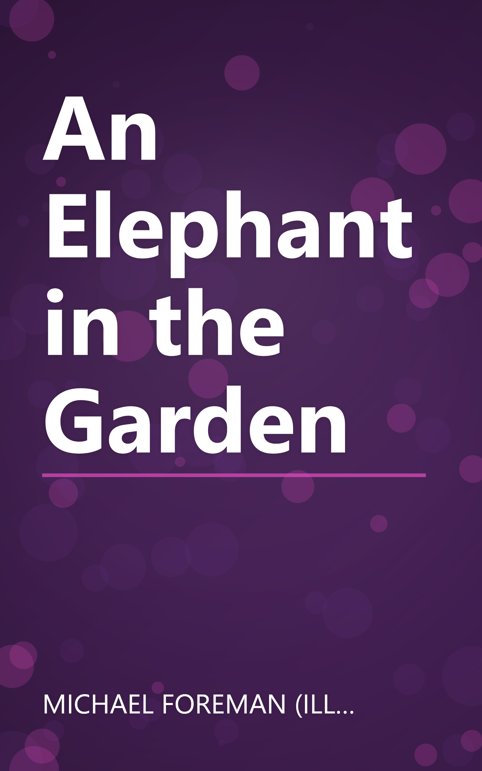 An Elephant in the Garden book cover