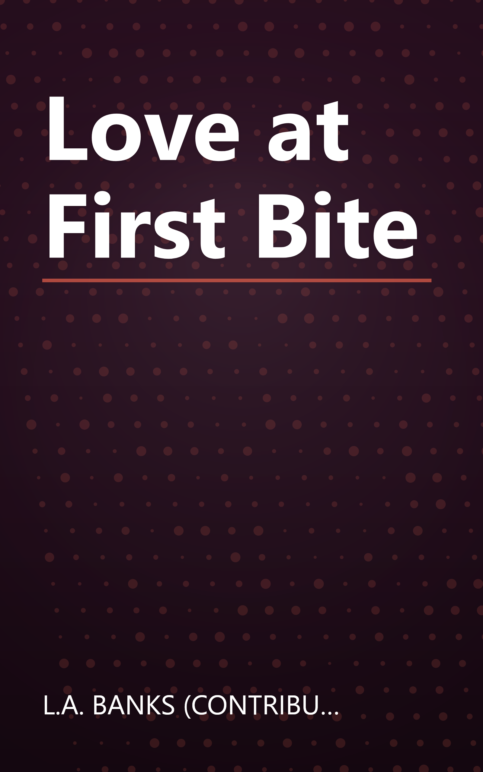 Love at First Bite book cover